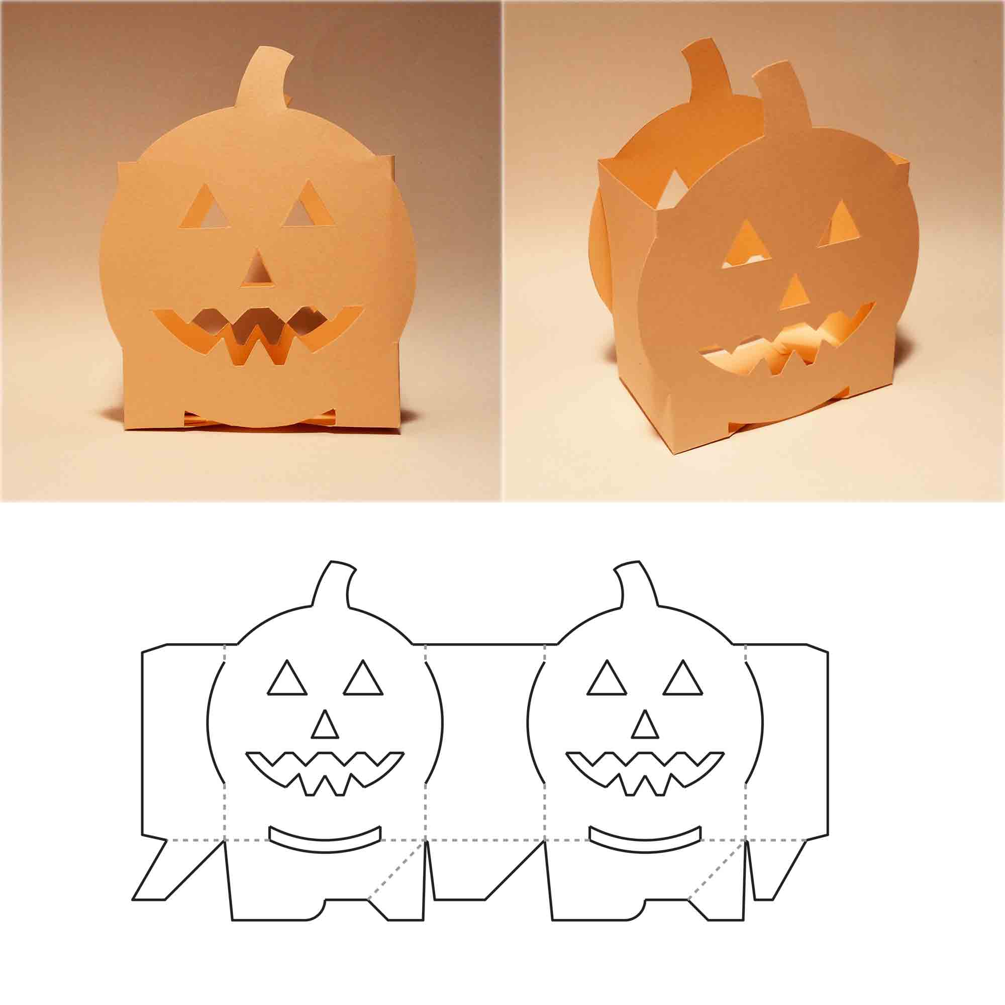 Pumpkin box template, pumpkin tray, halloween box, halloween - Inspire ...