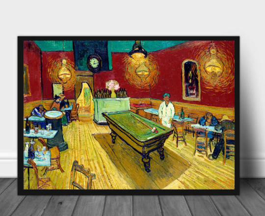 Billiard room Van Gogh digital download, Van Gogh printable | Inspire ...