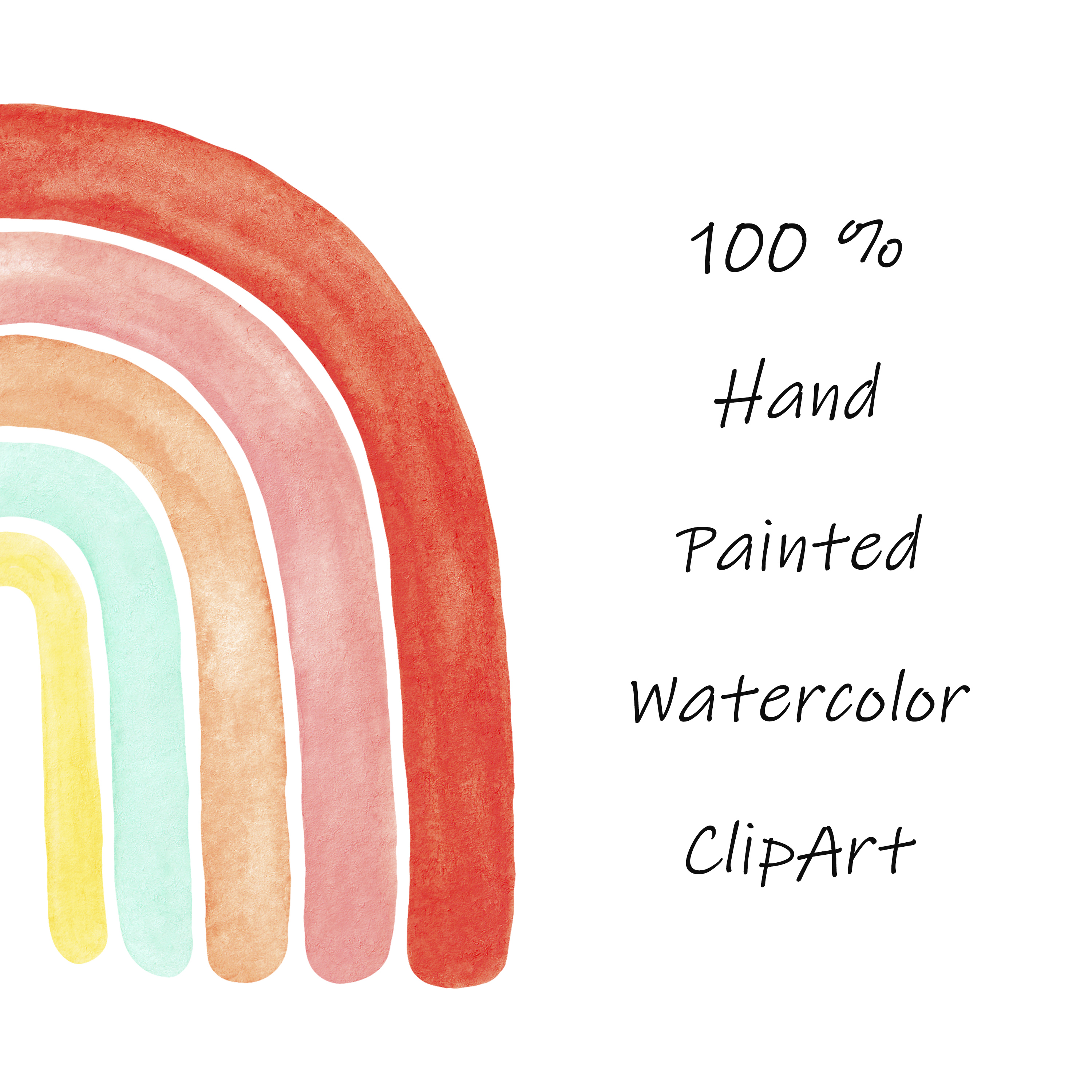 Watercolor rainbow PNG, Hand drawn rainbow, Rainbow clip art - Inspire ...