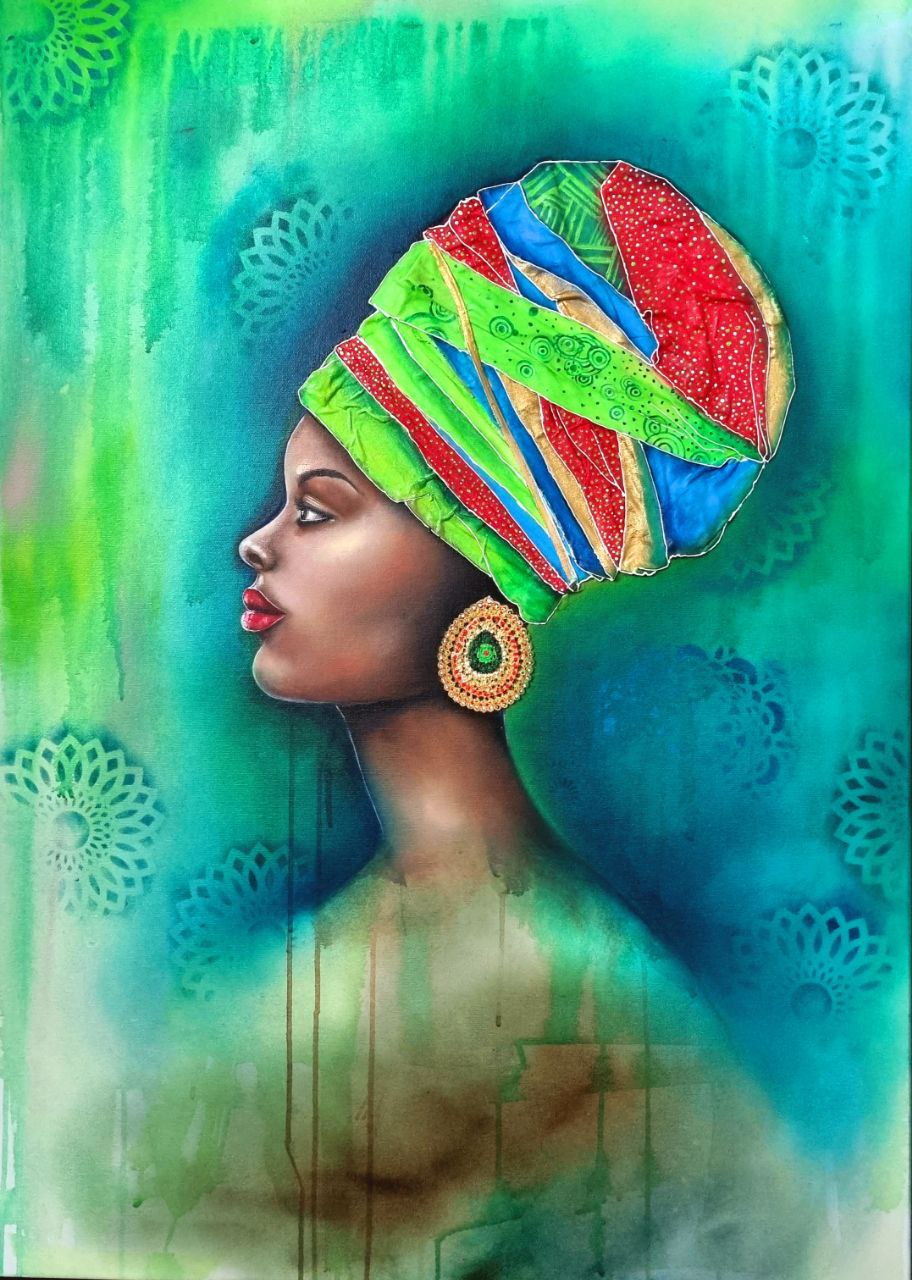 African Oil Painting On Canvas at Carroll Zabala blog