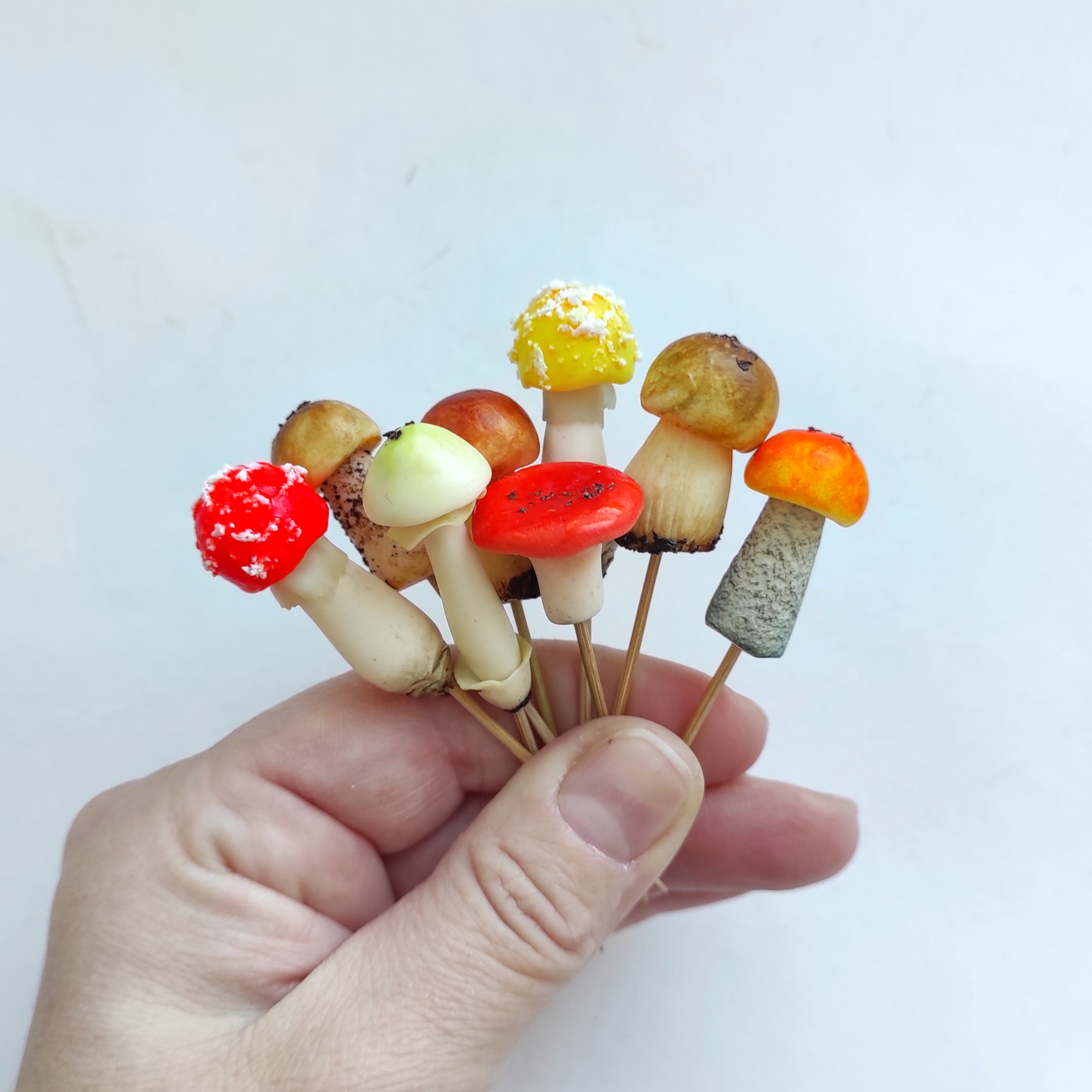 Set 6/8 pc realistic mushrooms Terrarium decor kit Tiny mush | Inspire ...