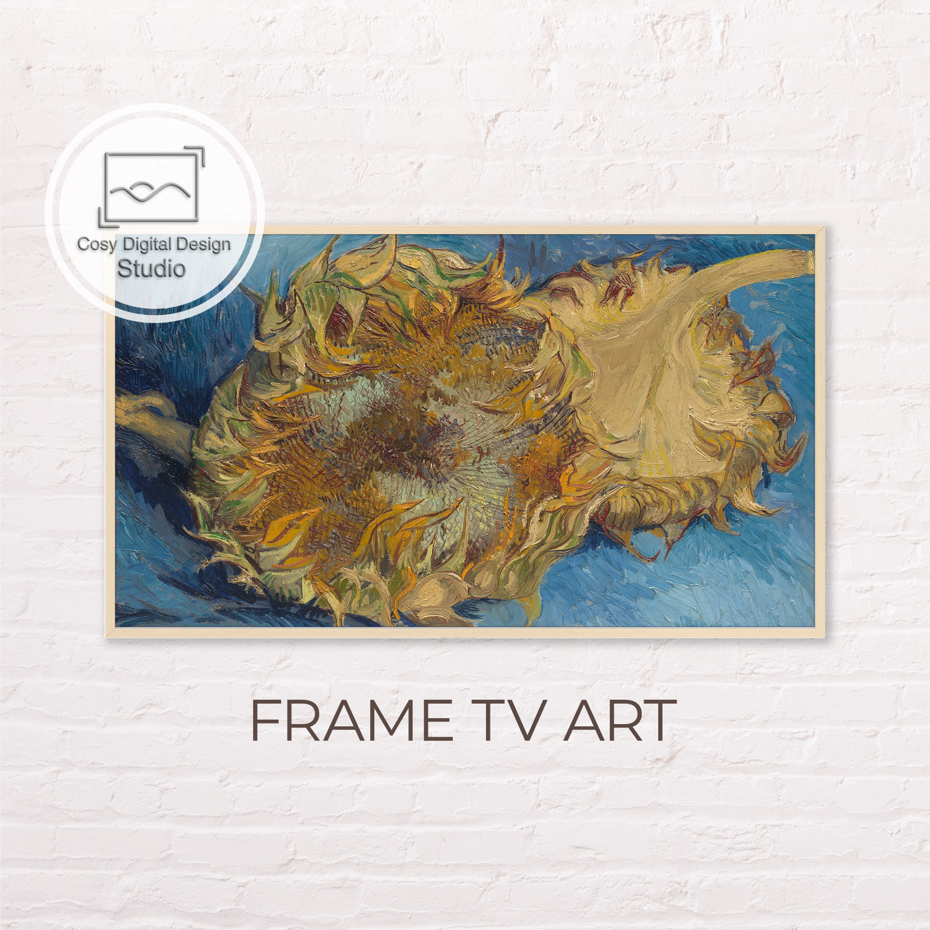Samsung Frame TV Art | Vincent Van Gogh 4k Vintage Sunflower | Inspire ...