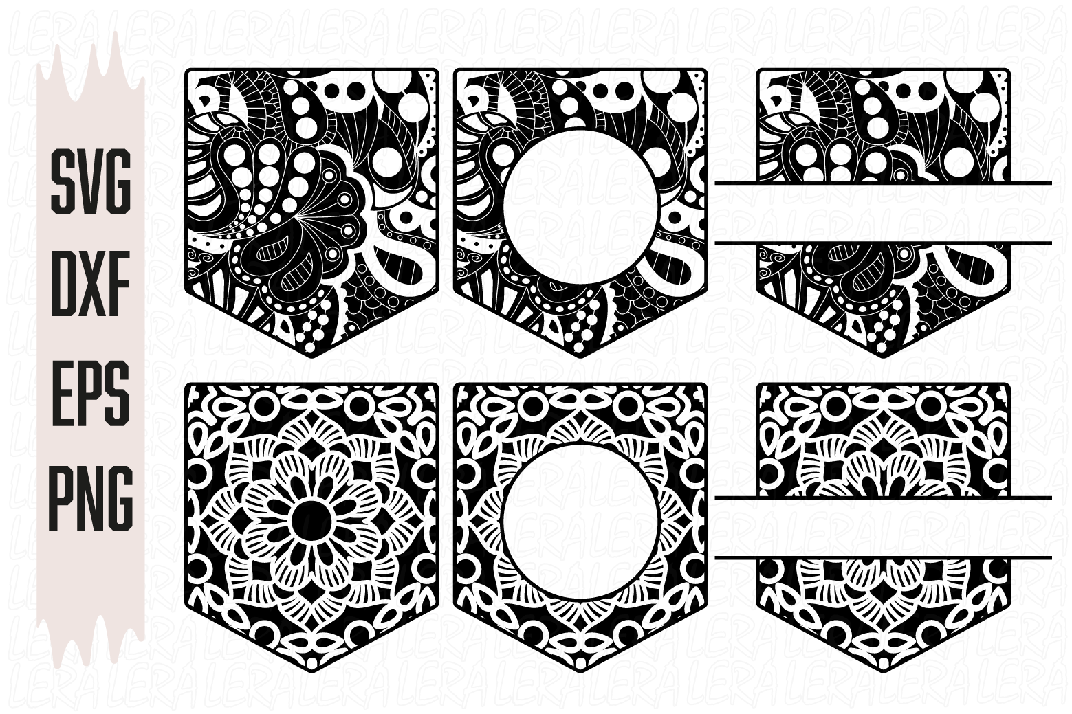 Pocket Mandala Svg, Pocket Zentangle SVG files, Digital down | Inspire ...