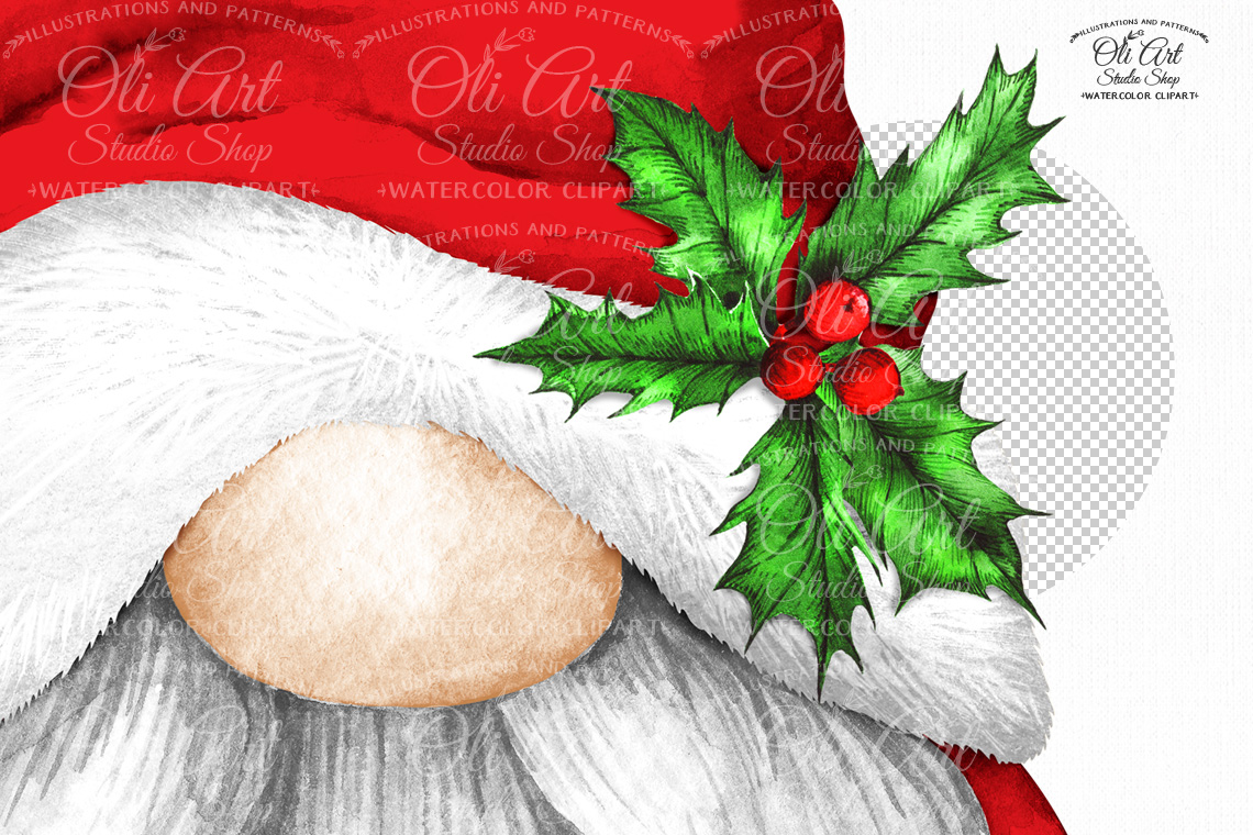 Christmas Digital Clipart. Santa Claus gnome. Sublimation Pn - Inspire ...