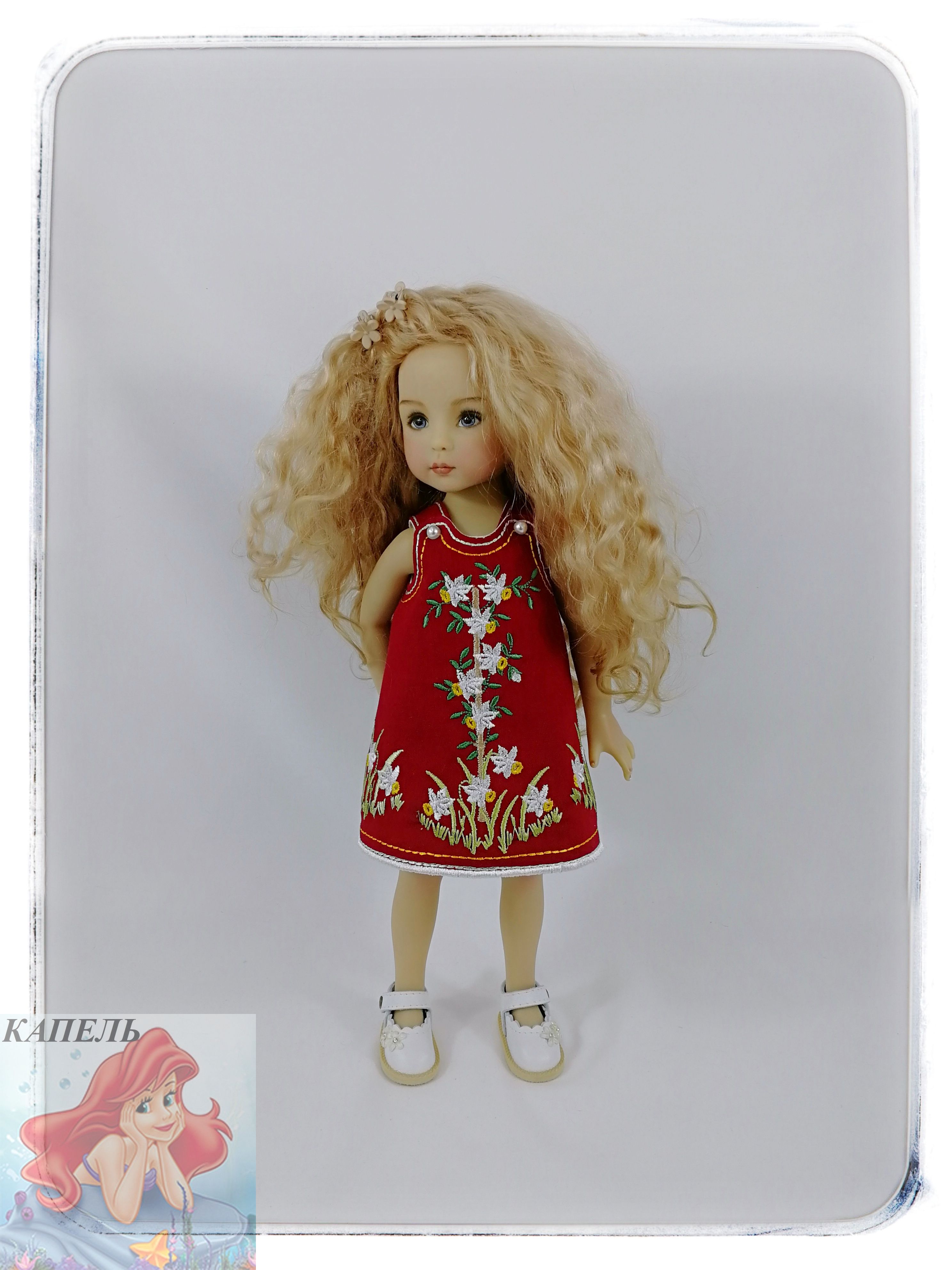 Embroidered clothes dress for doll Dianna Effner Little Darl - Inspire ...
