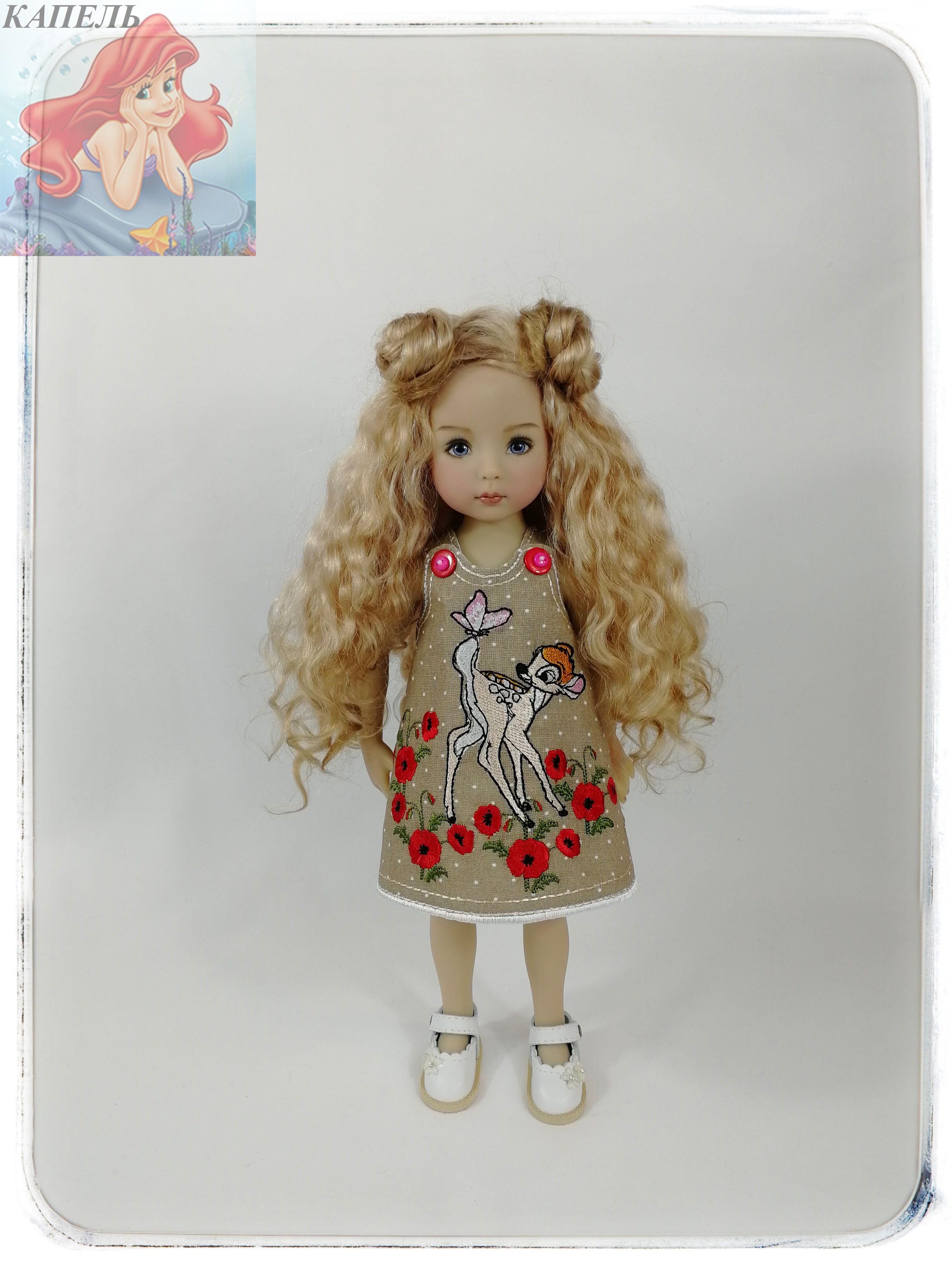 Embroidered clothes dress for doll Dianna Effner Little Darl - Inspire ...
