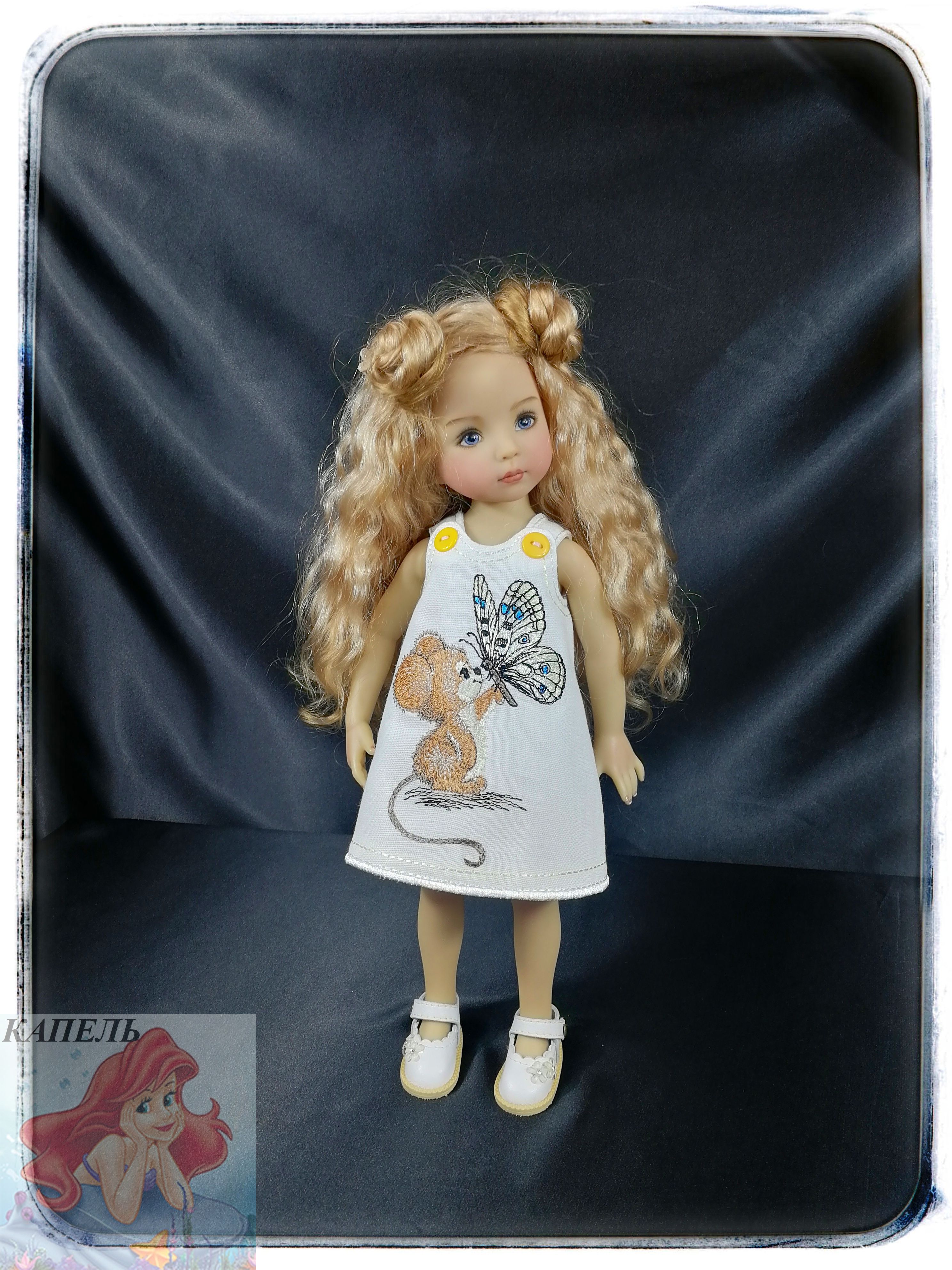 Embroidered clothes dress for doll Dianna Effner Little Darl | Inspire ...