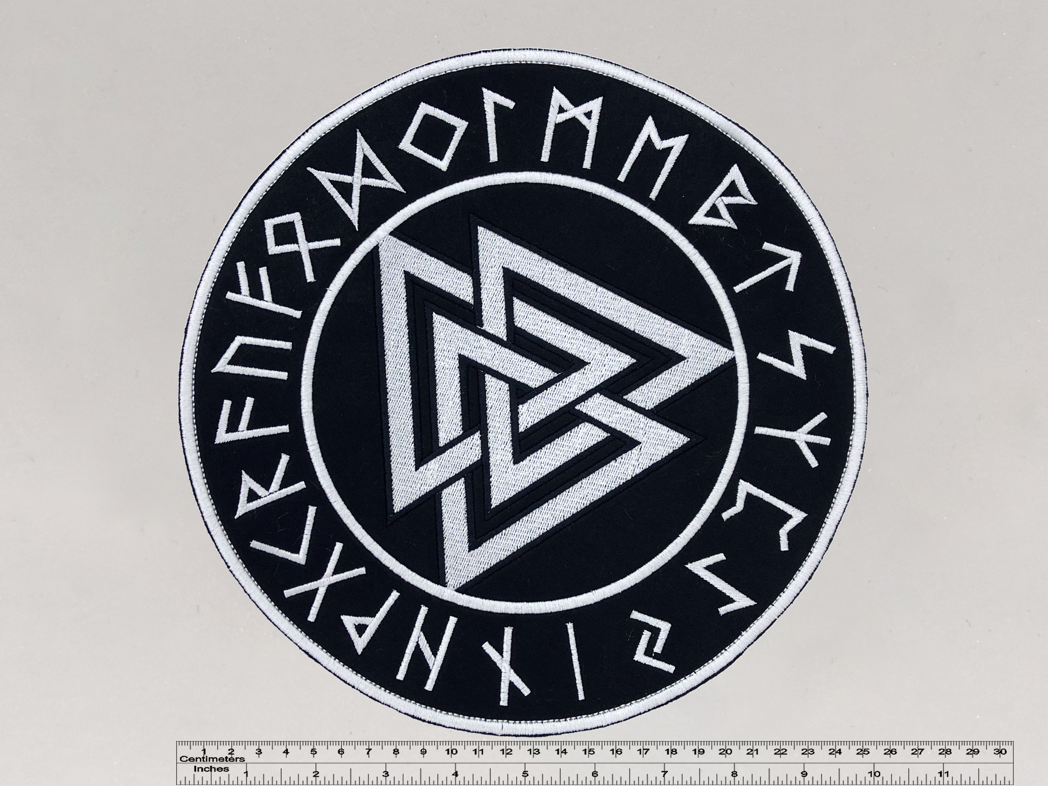 Valknut viking mythology big back badge patch 25cm x 25cm / | Inspire ...
