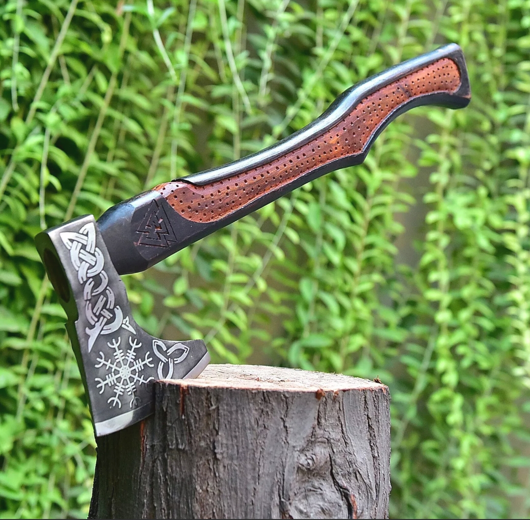 Custom Handmade Steel Hatchet Tomahawk Axe Throwing Viking H - Inspire ...
