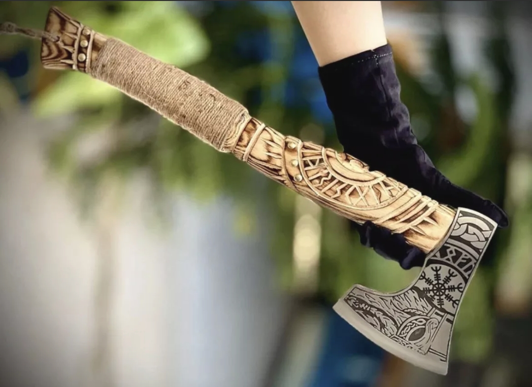 Handmade Viking Forged High Carbon Steel Tomahawk Hatchet Ax - Inspire ...