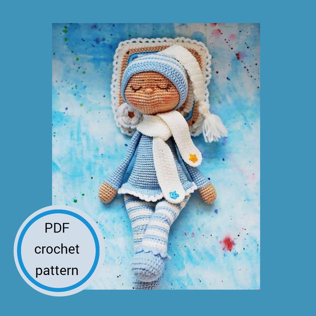 crochet pattern in pdf format, crochet dolls, crochet patter | Inspire ...