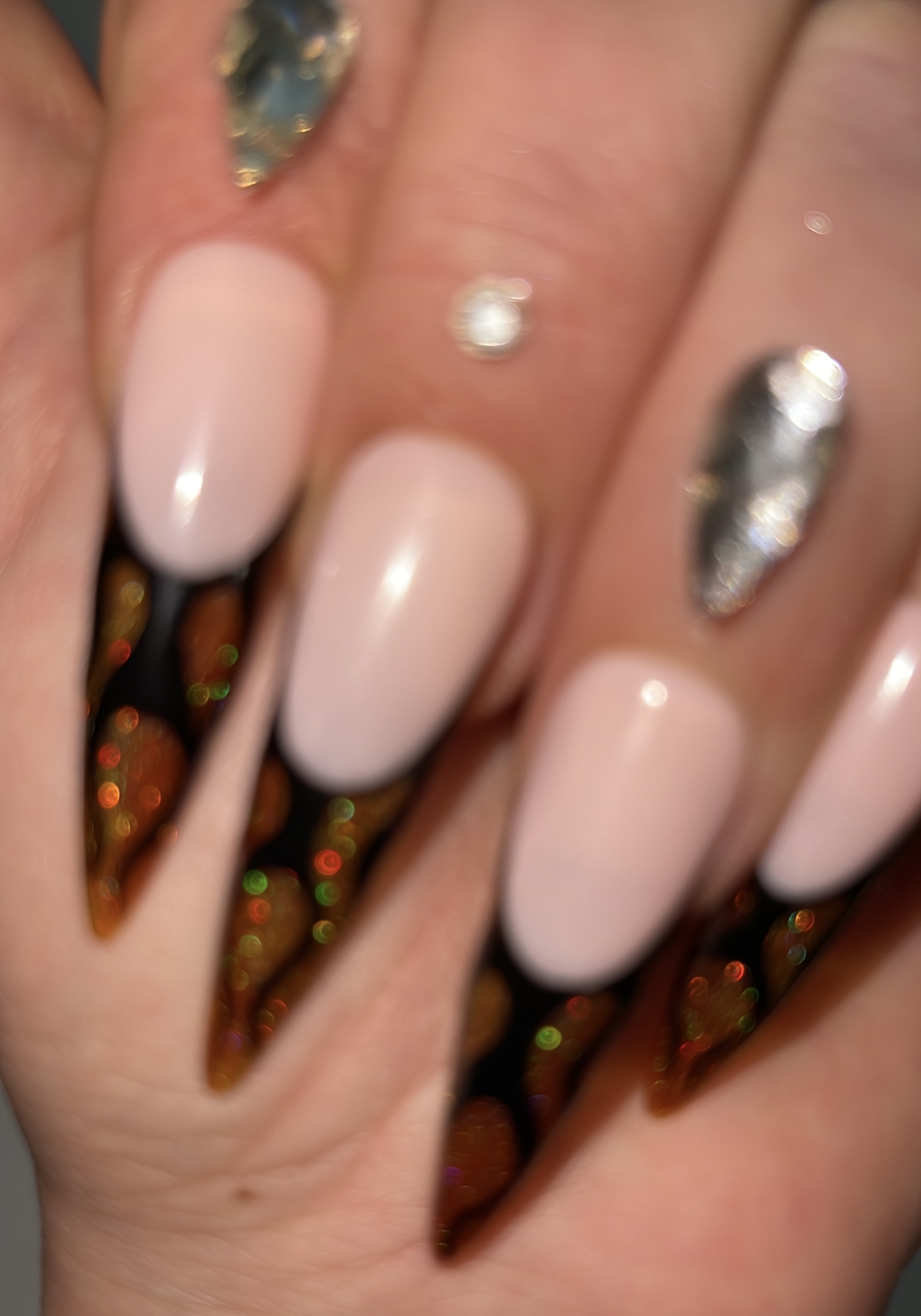 Fake nails French shine fire sets by Kira B | Custom nails - Inspire Uplift