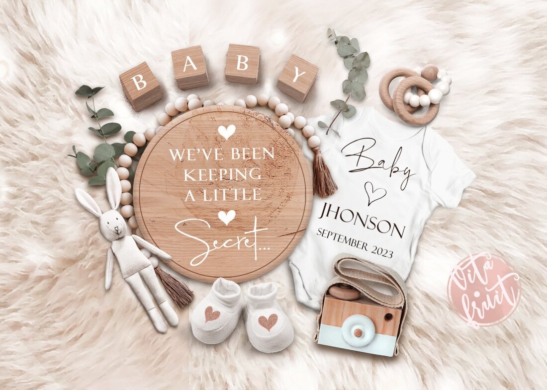 Personalised Gender Neutral Digital, Pregnancy Announcement | Inspire ...