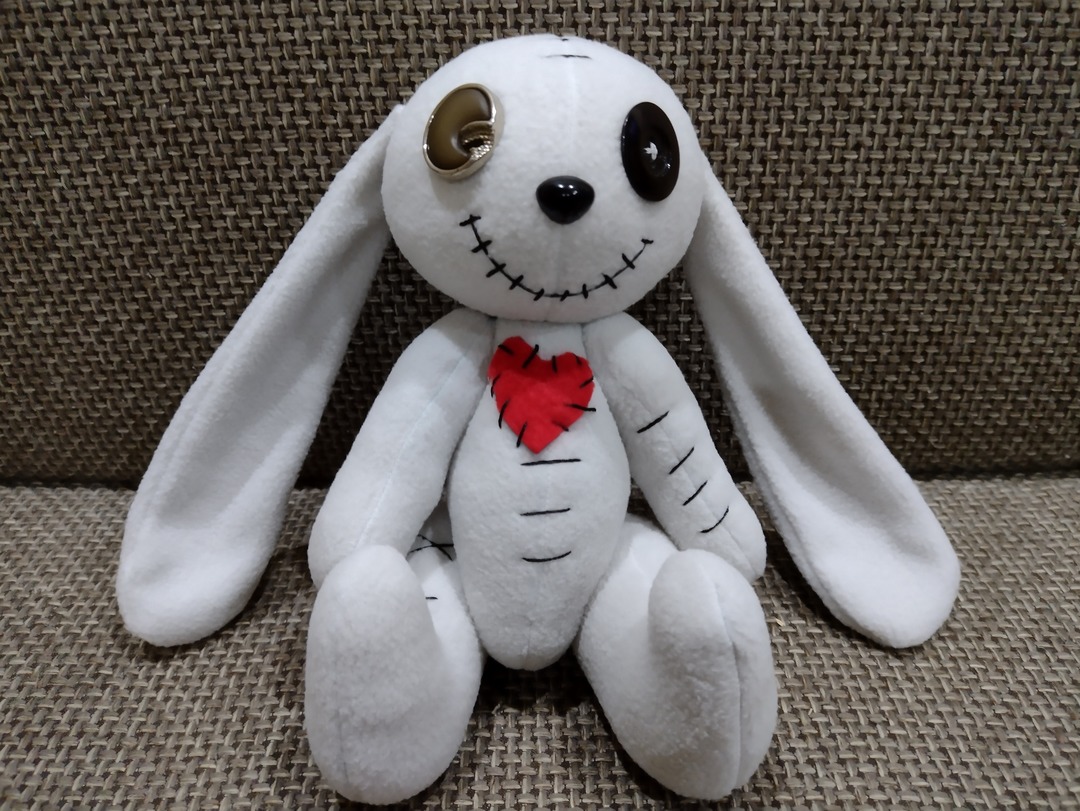 Creepy Toy Rabbit Stuffed Rabbit Toy Scary Doll Voodoo Doll Bunny ...