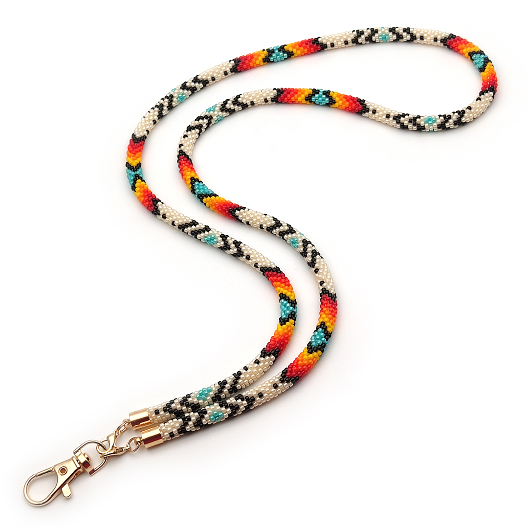 DIY kit teacher lanyard Bead crochet kit lanyard Diy kit lan - Inspire ...