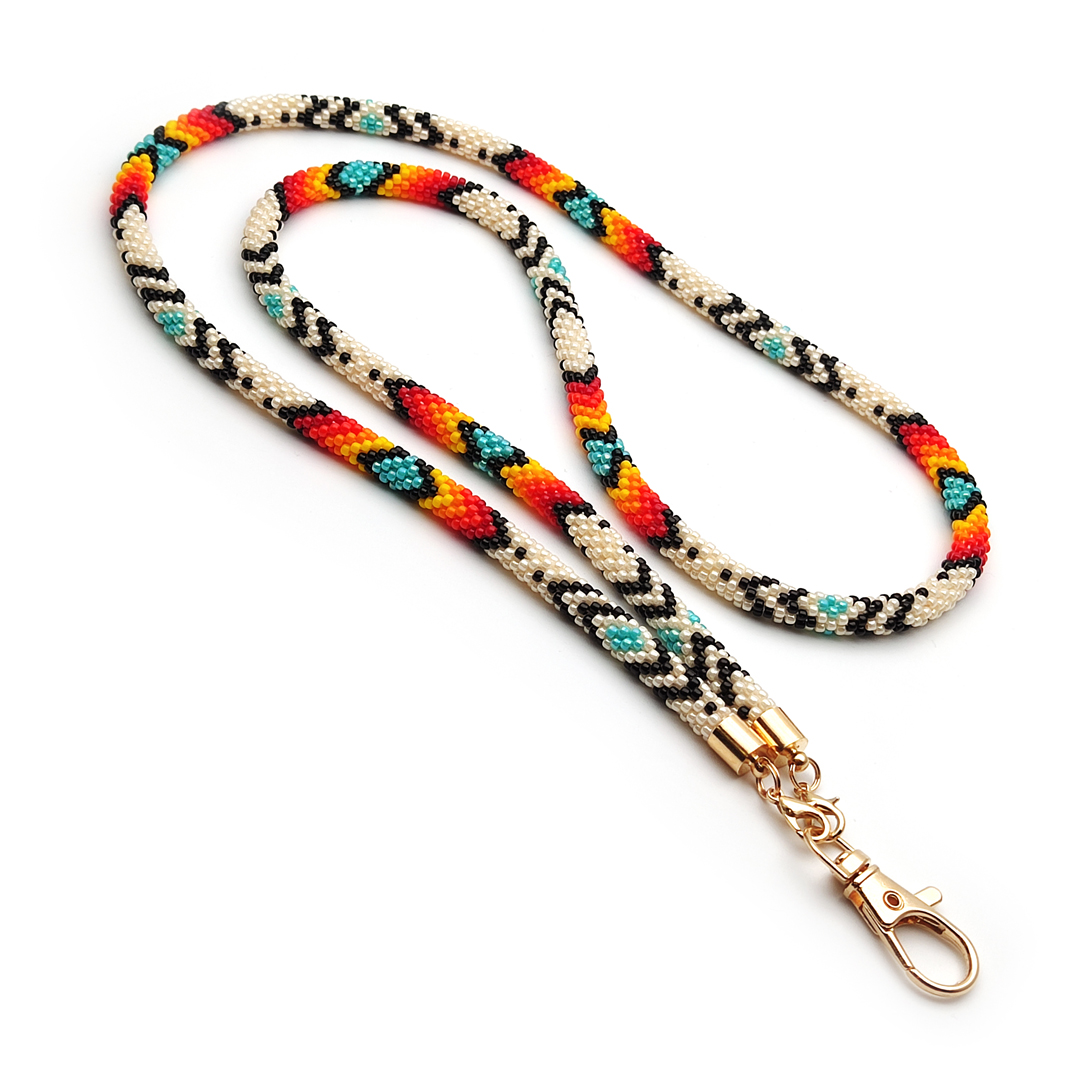DIY kit teacher lanyard Bead crochet kit lanyard Diy kit lan - Inspire ...