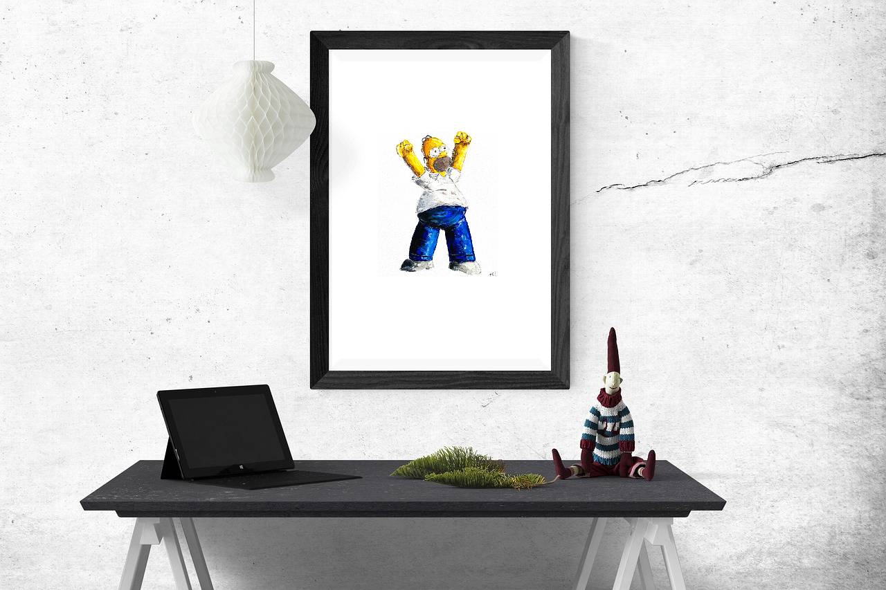 Poster Homer Simpson, Homer Simpson Wall Art Print, Homer Si - Inspire ...