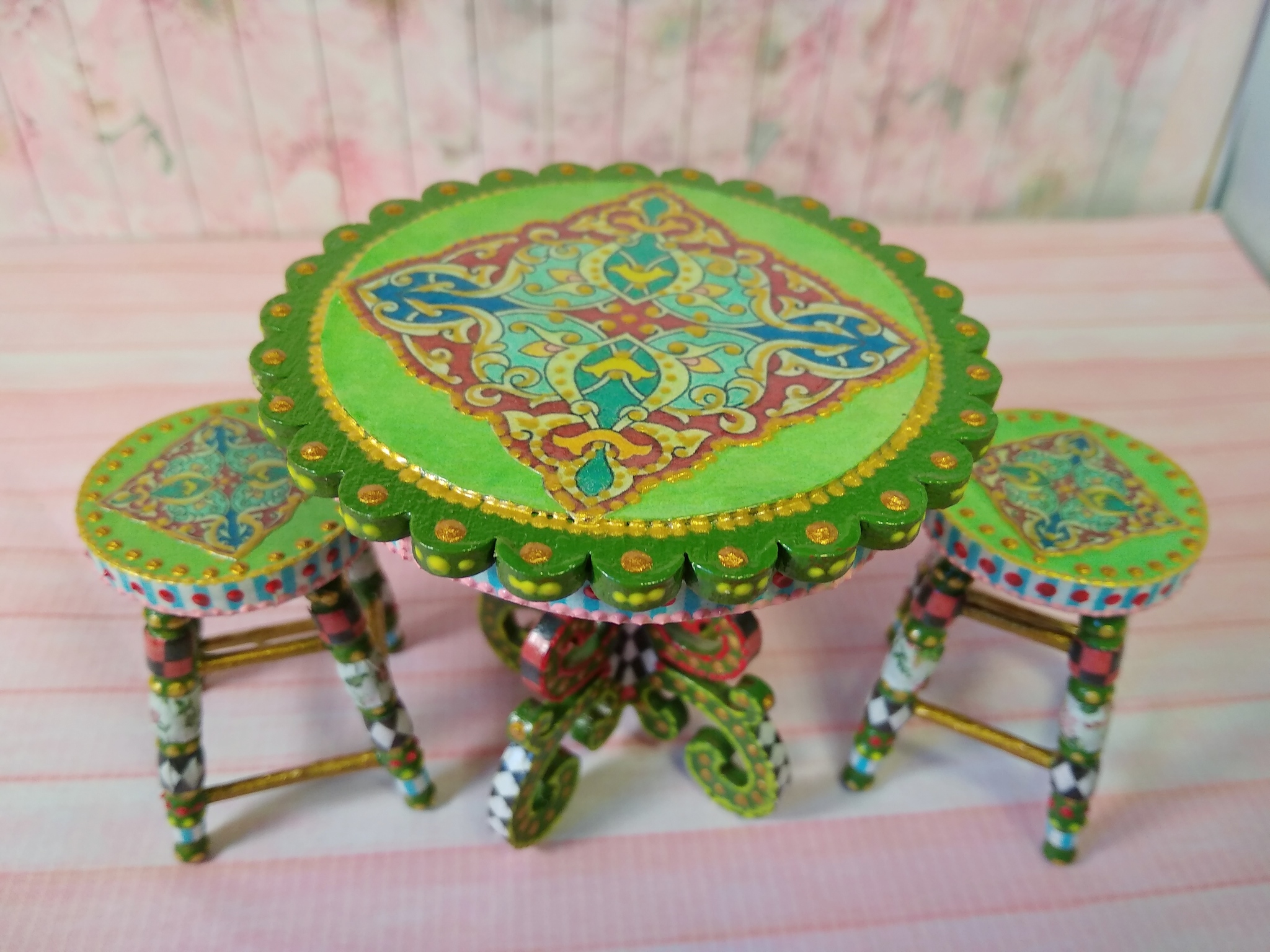 Table And Two Chairs Handmade 1 12 Inspire Uplift