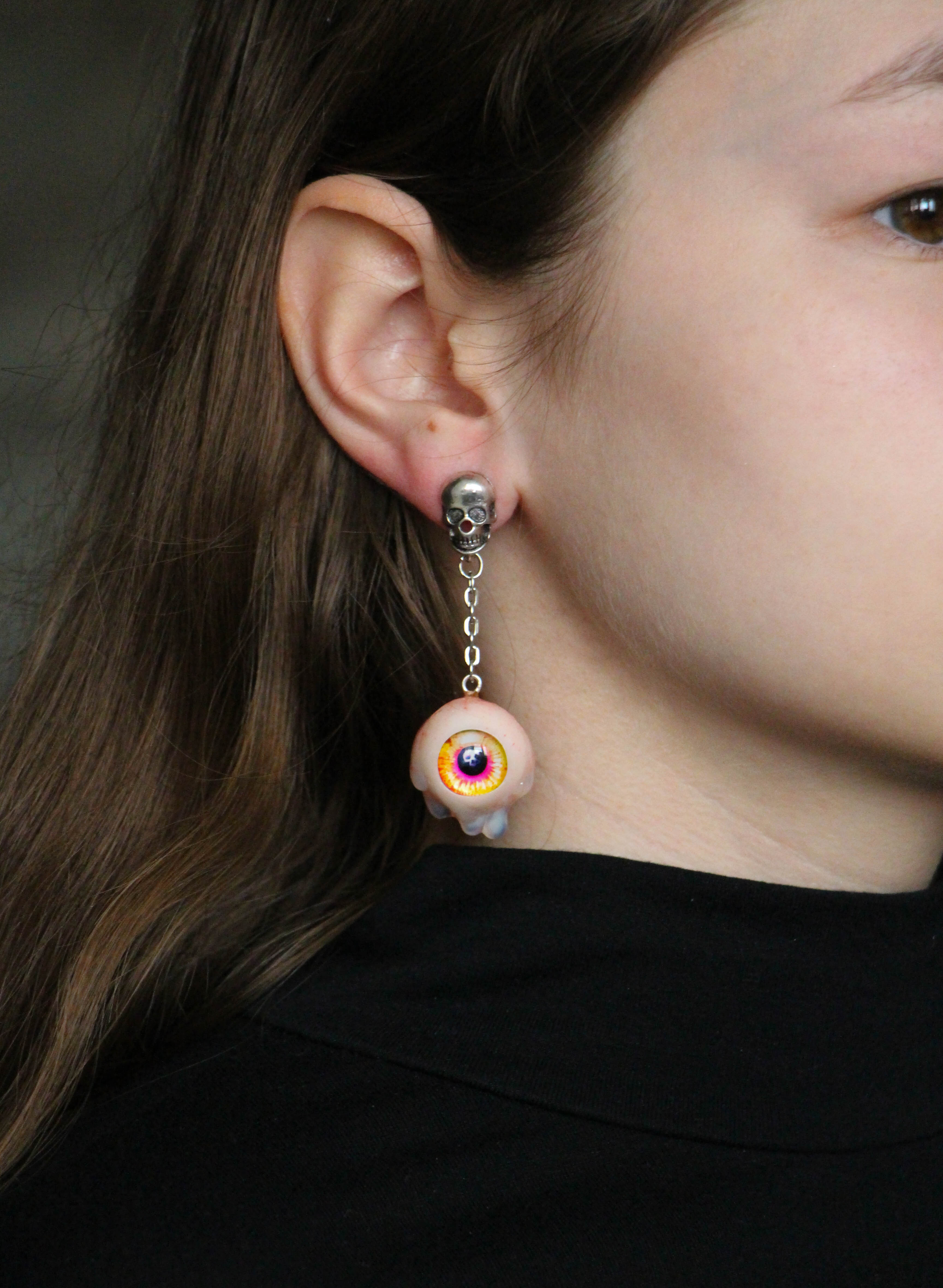 Eyeball Earrings, Creepy earrings, Earrings Halloween, Weird - Inspire ...