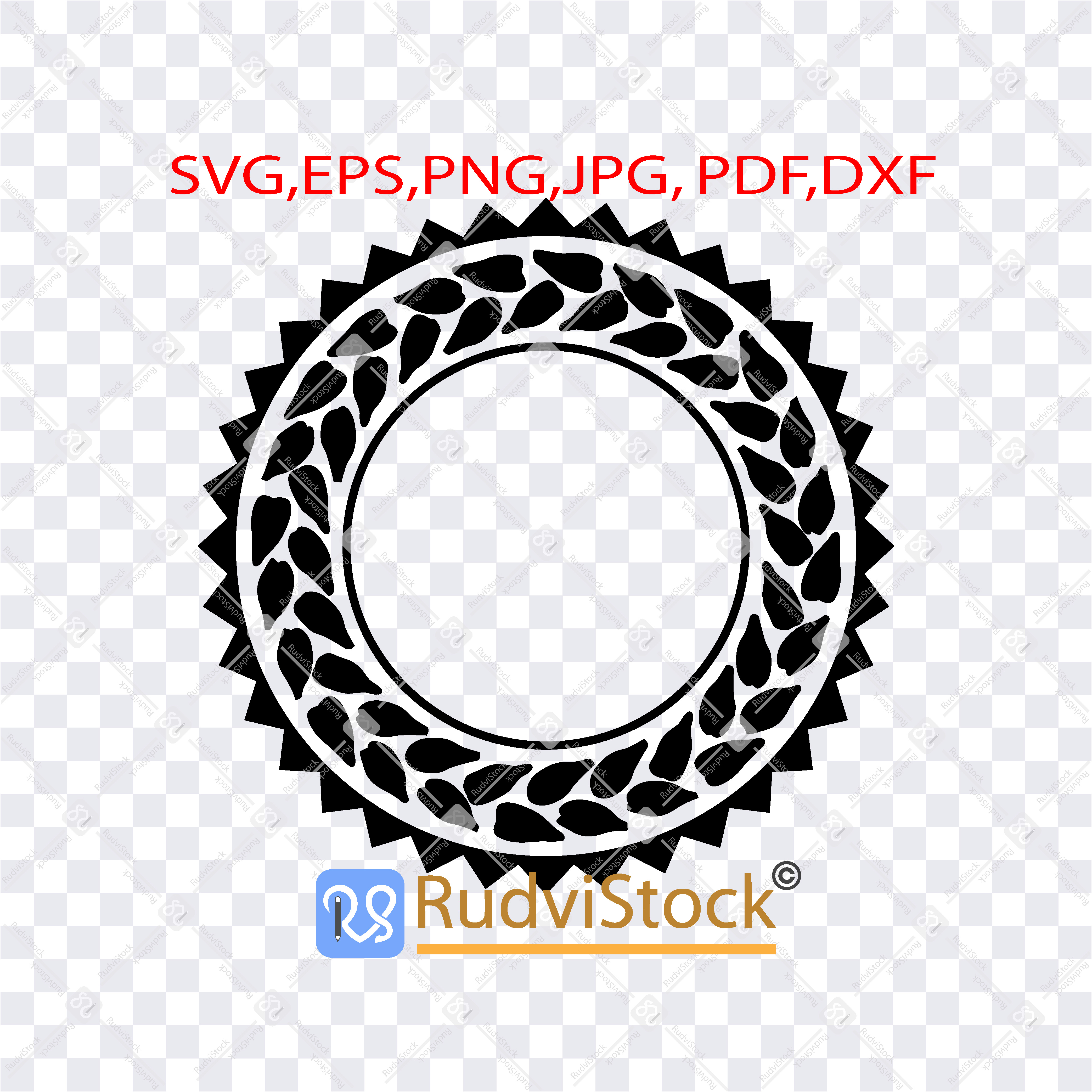 Polynesian ula fala circle frame border | Inspire Uplift