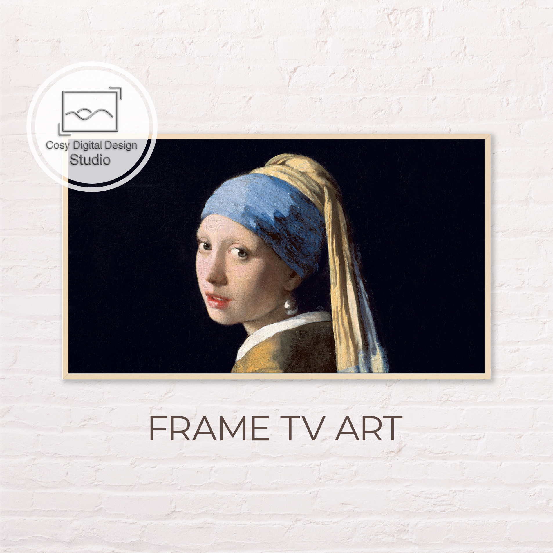 Samsung Frame TV Art | Johannes Vermeer Vintage Portrait Art | Inspire ...