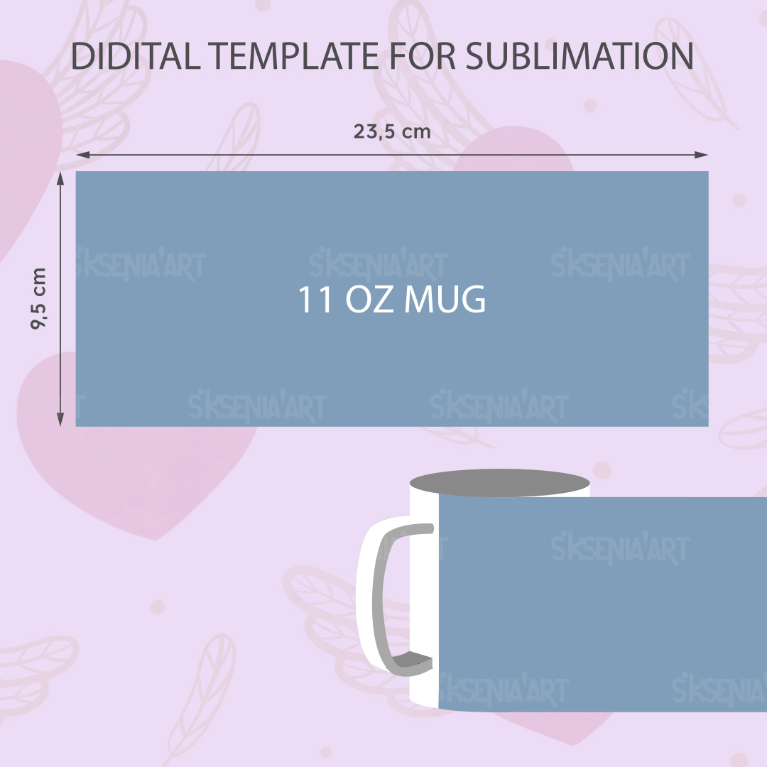 Valentines Bundle, 11oz Mug Sublimation Designs with Hearts, - Inspire ...