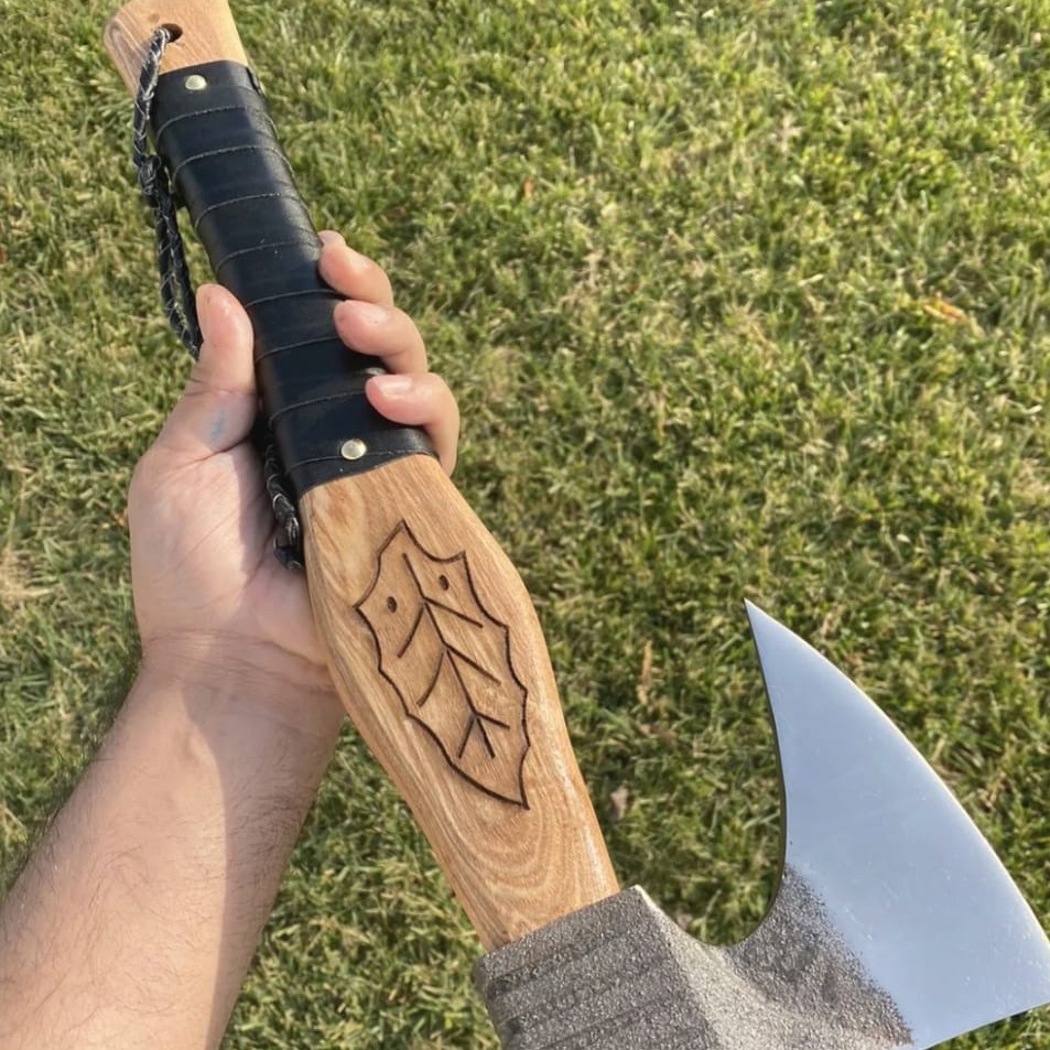 Handmade Steel Tomahawk Axe Throwing Viking Hunting Axe - Inspire Uplift