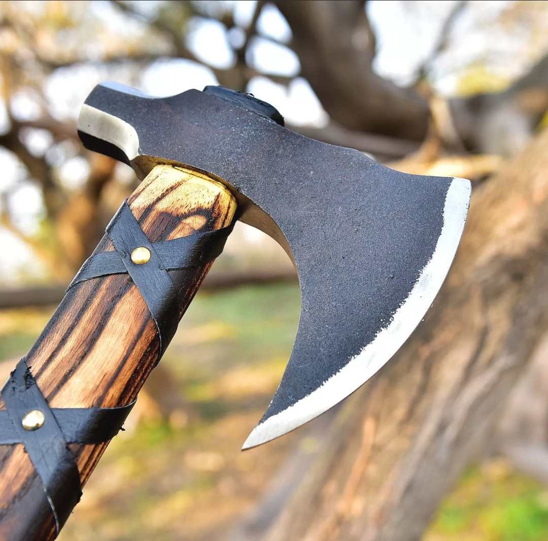 Handmade Steel Tomahawk Axe Throwing Viking Hunting Axe - Inspire Uplift