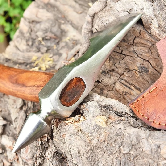 Handmade Steel Tomahawk Axe Integral Spike Hunting Axe - Inspire Uplift