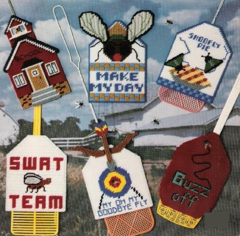 Digital | Vintage Plastic Canvas Pattern Fly Swatter Covers | Inspire ...