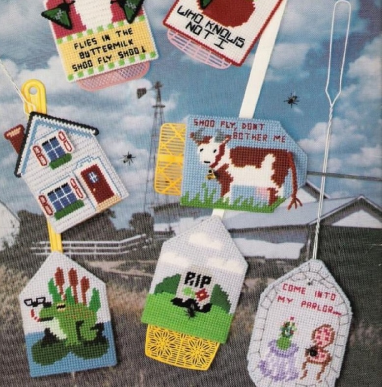 Digital | Vintage Plastic Canvas Pattern Fly Swatter Covers - Inspire ...