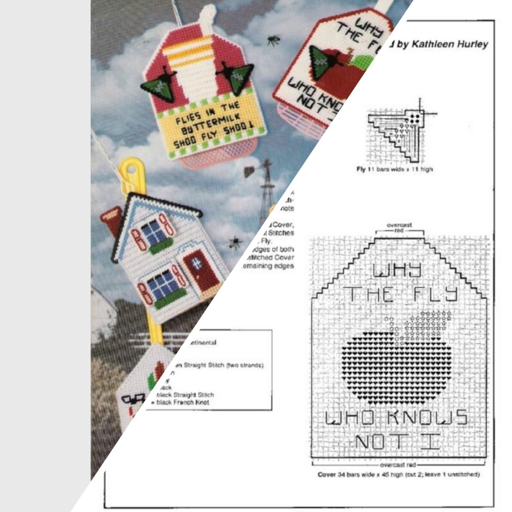 Digital | Vintage Plastic Canvas Pattern Fly Swatter Covers - Inspire ...