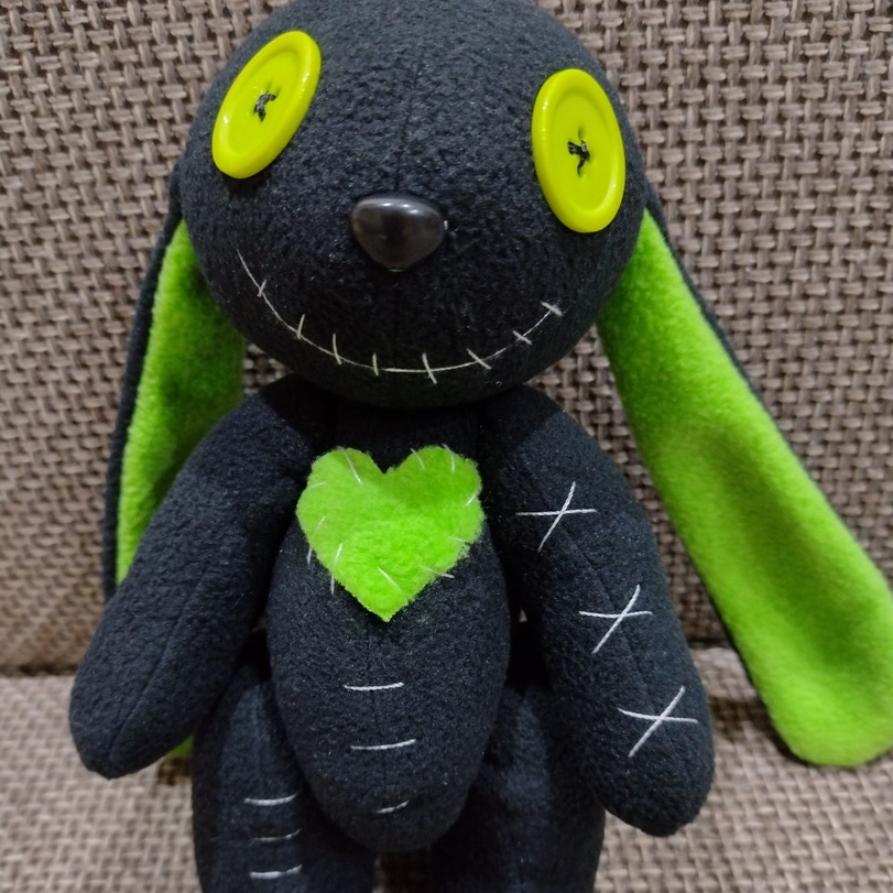 Creepy stuffed rabbit toy Rabbit plush toy Voodoo doll bunny - Inspire ...