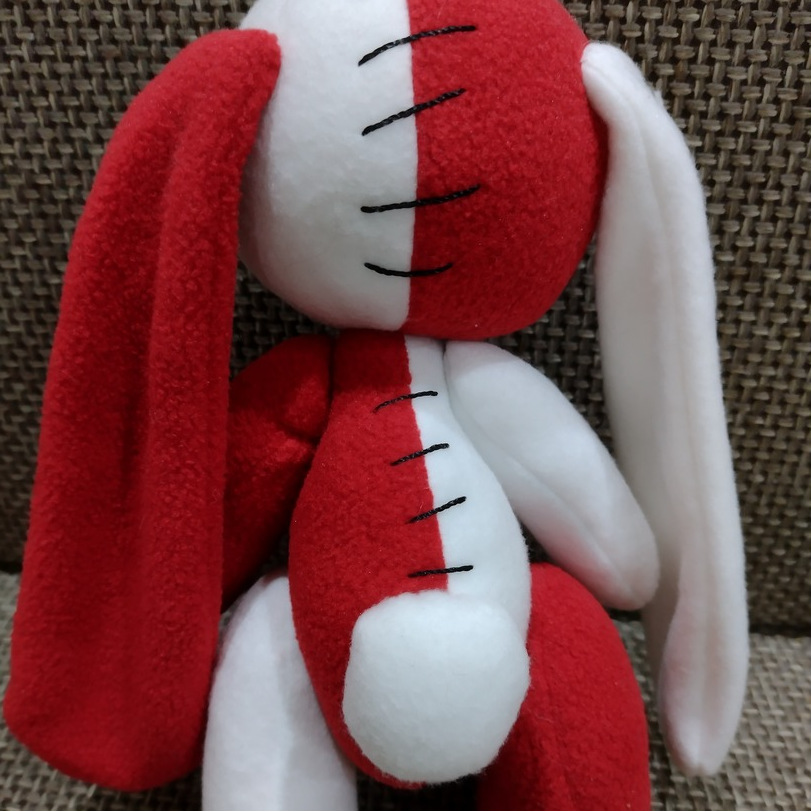Rabbit stuffed animals toy Creepy toy bunny Voodoo doll Scar - Inspire ...