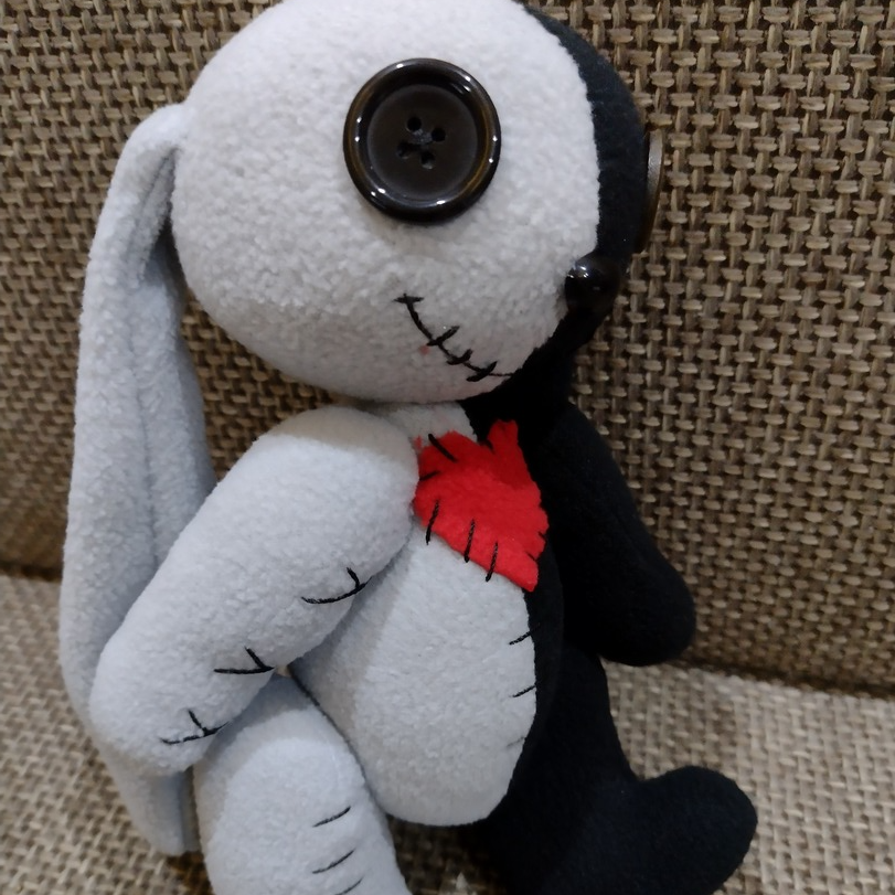 Creepy toy rabbit Voodoo doll Scary toy bunny Stuffed rabbit - Inspire ...