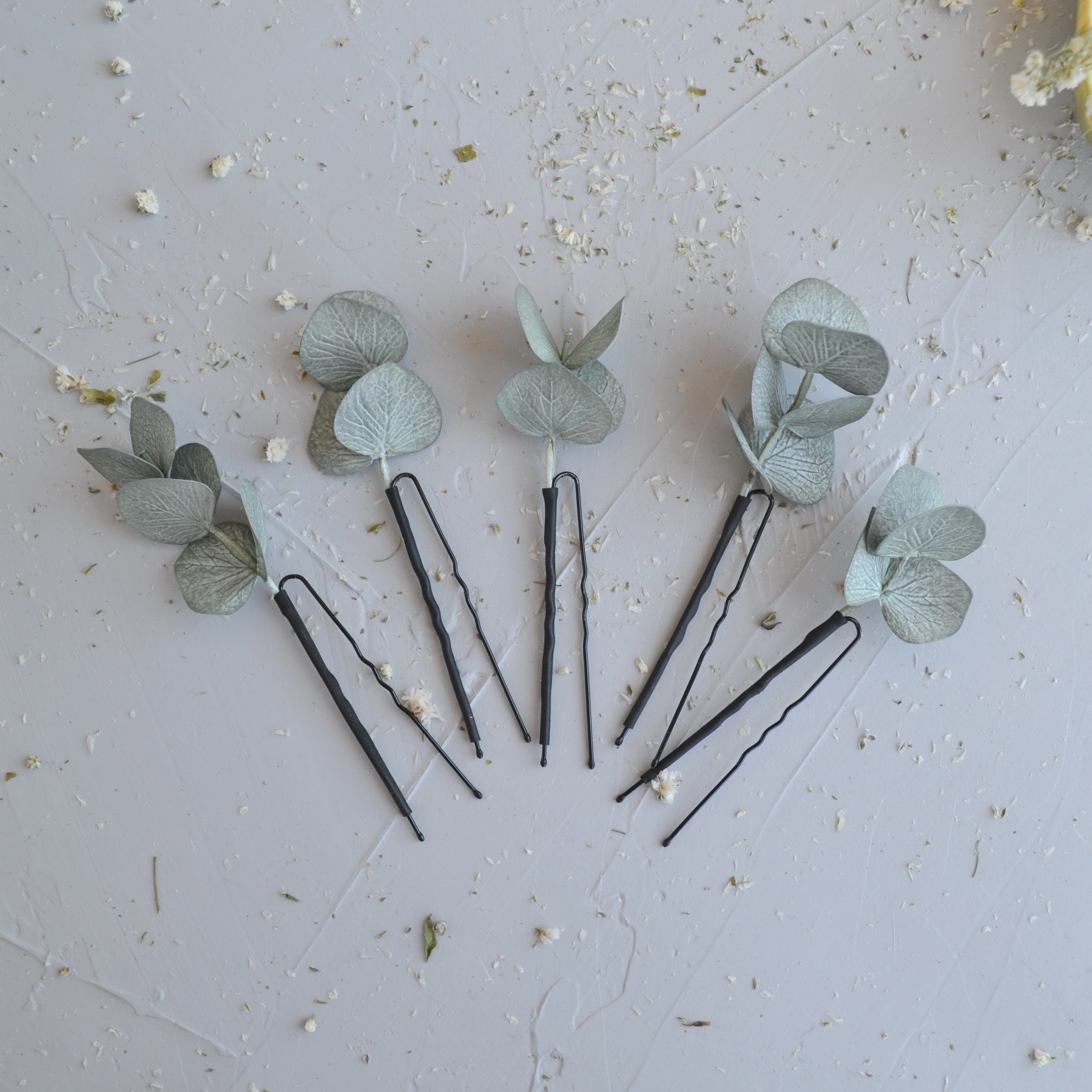 Sage green eucalyptus hair pins Wedding hairpin Bridal hair - Inspire ...