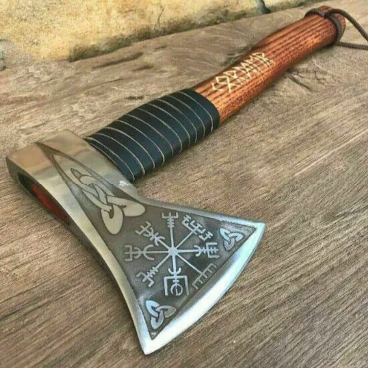 Handmade Steel Tomahawk Axe Integral Ball Hammer Hunting Axe - Inspire ...