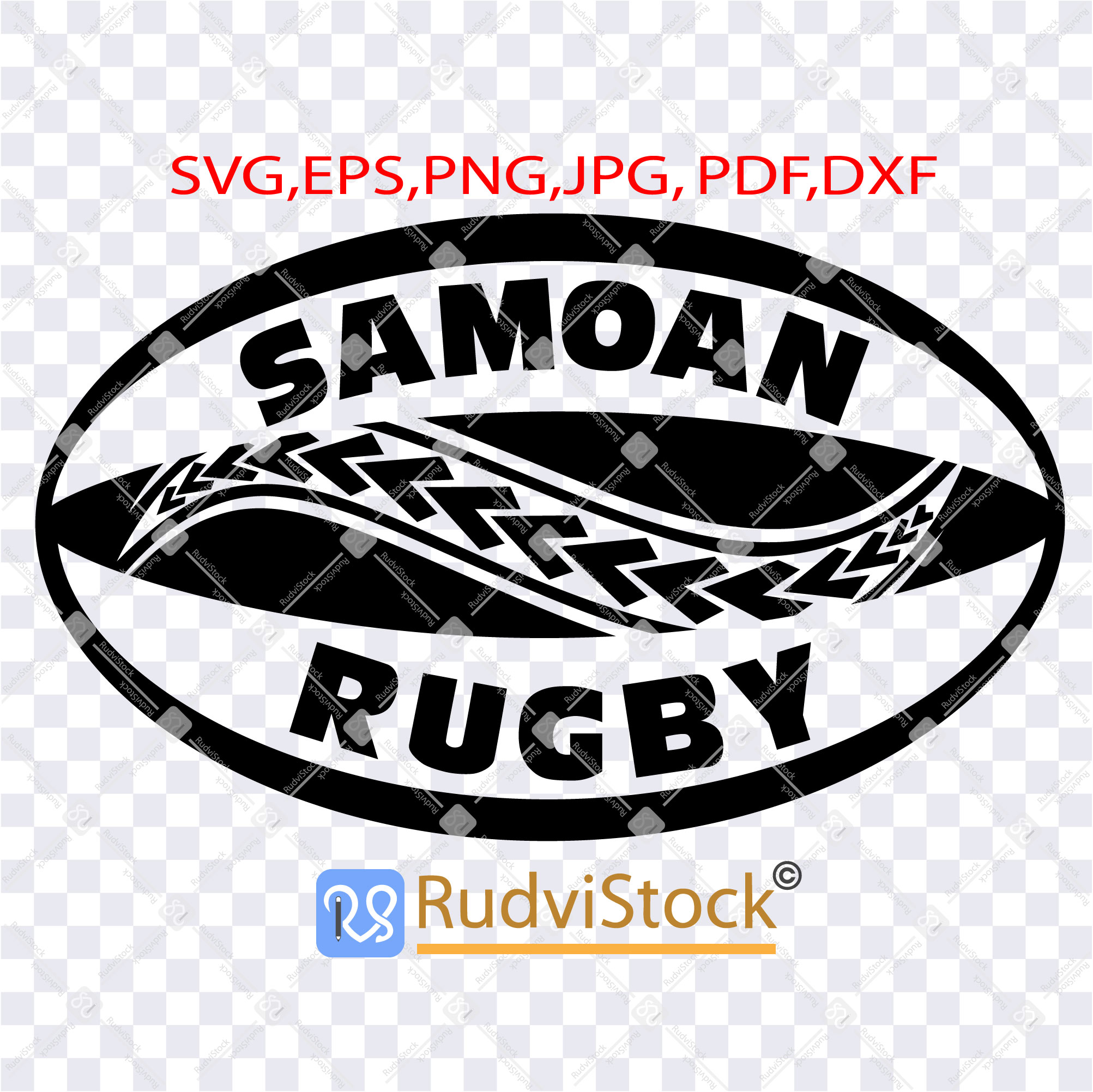 Samoan rugby logo tattoo tribal design | Inspire Uplift