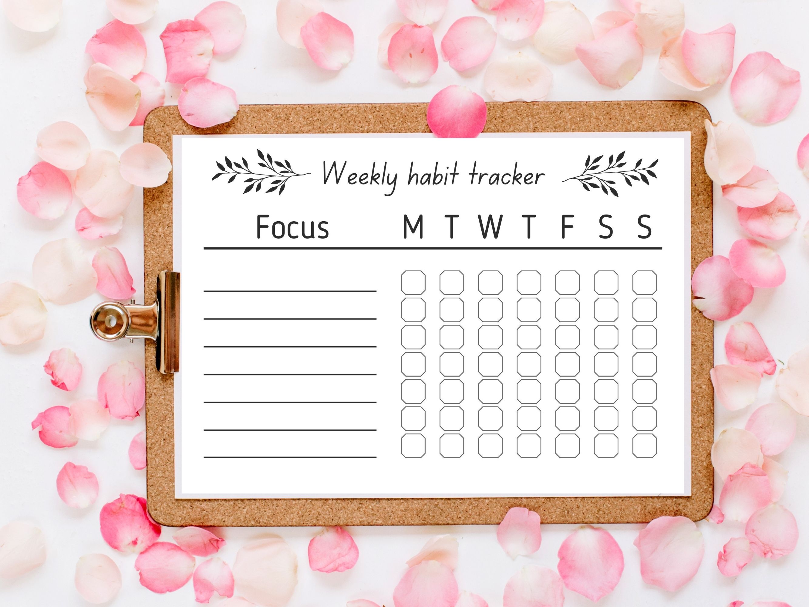 Weekly Habit Tracker. Mental Health and Wellness, Daily Habi - Inspire ...