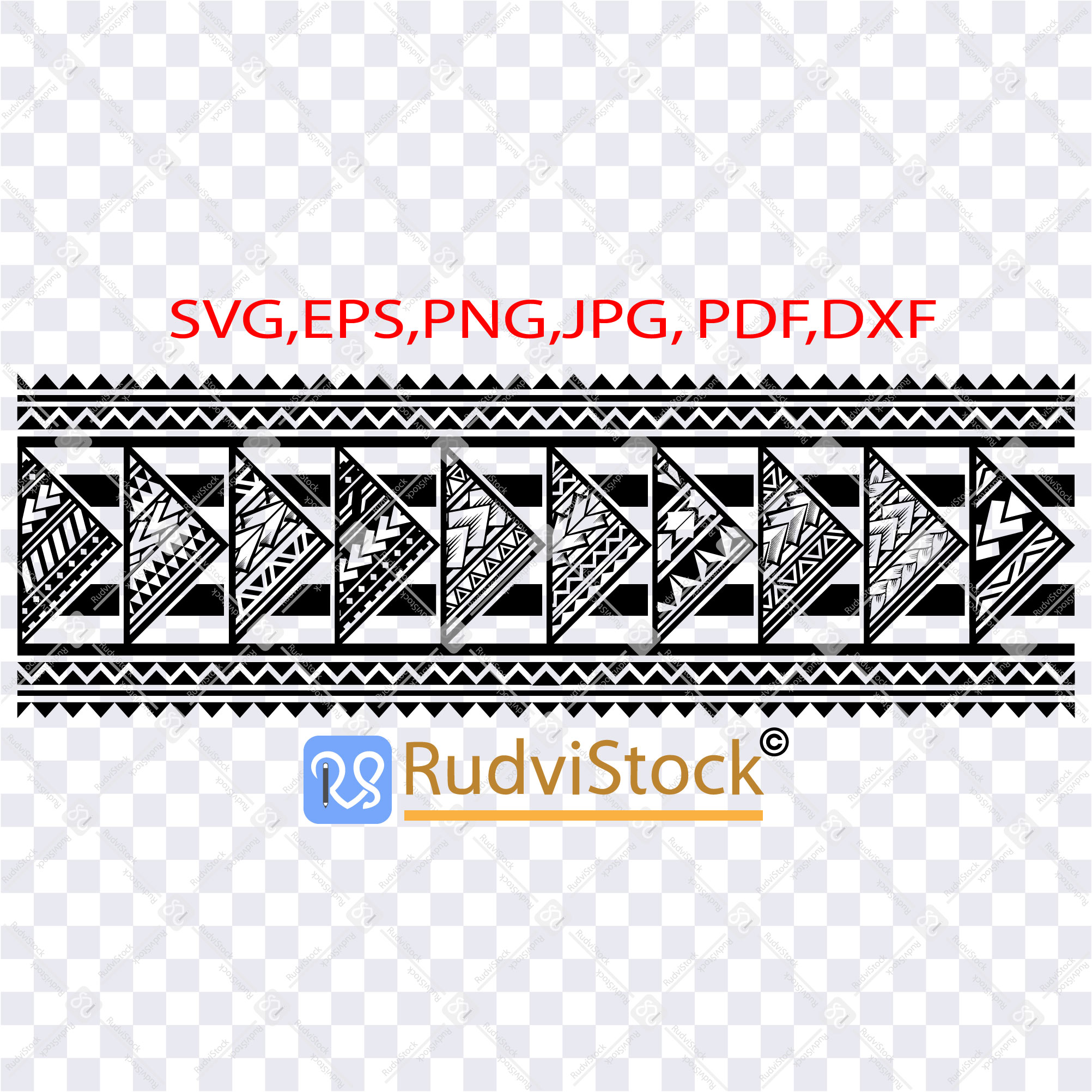 Polynesian tribal border seamless design | Inspire Uplift