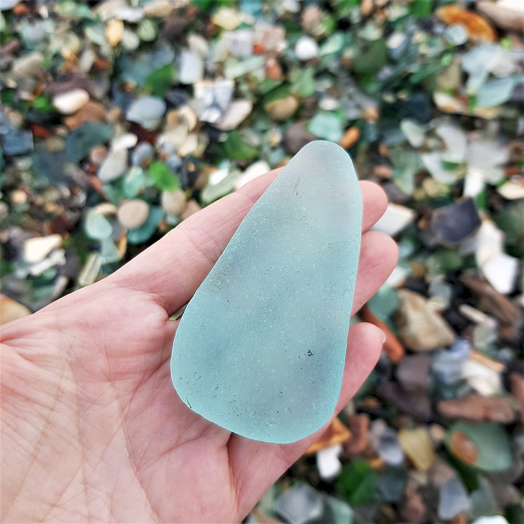Sea foam sea glass. Japan sea glass. Extra large sea glass | Inspire Uplift