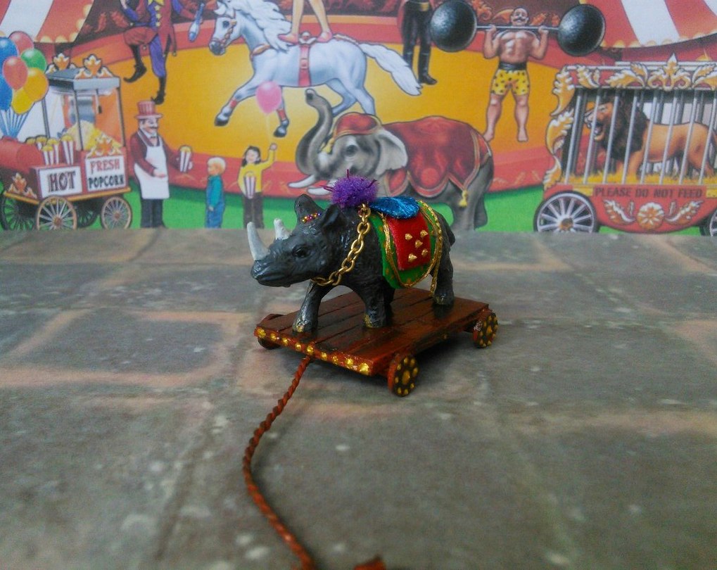 Doll toy.Animals on carts.1:12 scale. | Inspire Uplift