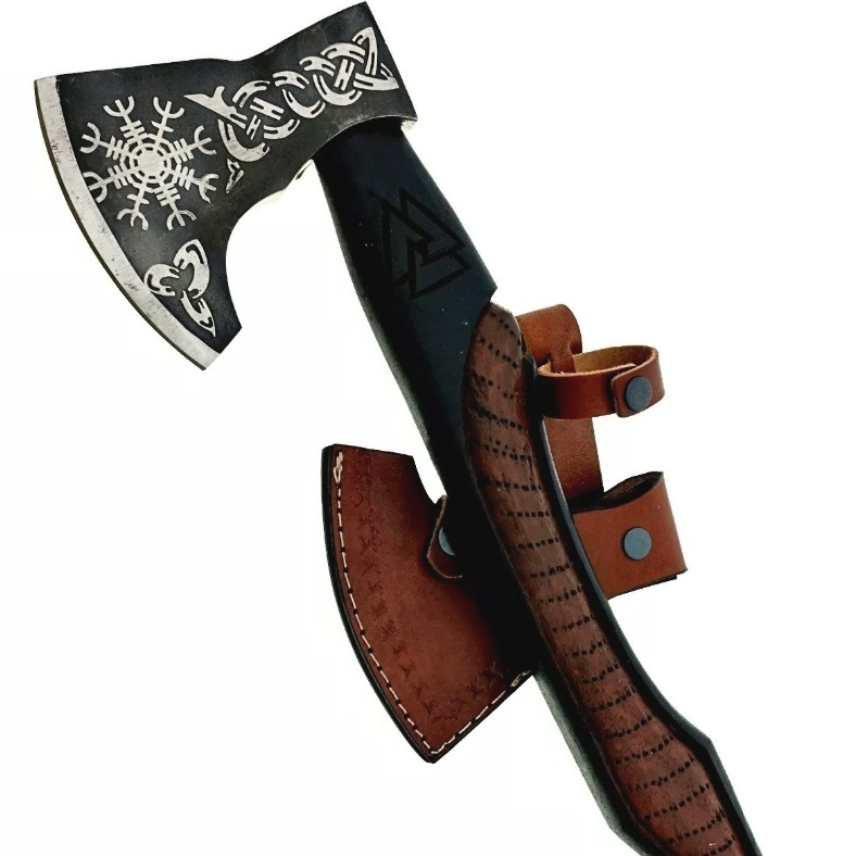 Handmade Carbon Steel Hatchet Tomahawk Hunting Viking Axe | Inspire Uplift