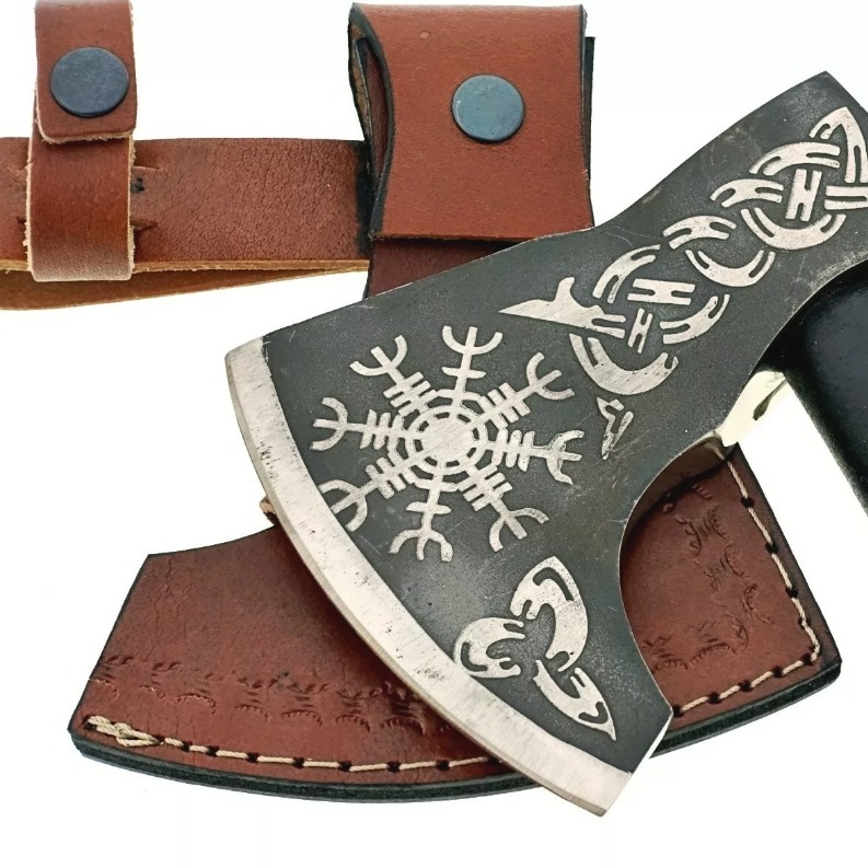 Handmade Carbon Steel Hatchet Tomahawk Hunting Viking Axe - Inspire Uplift