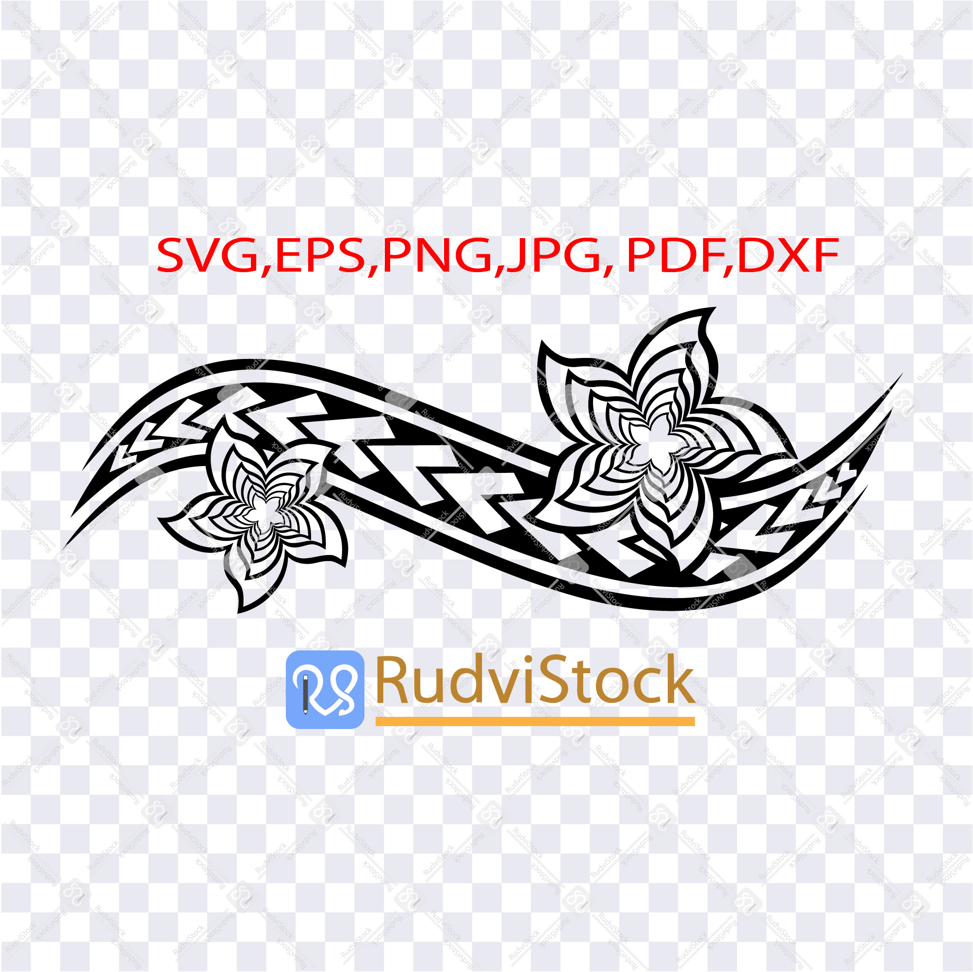 Flowers tribal tattoo polynesian designs | Inspire Uplift