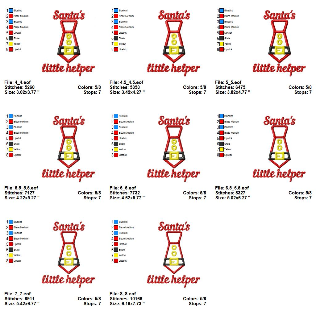 Christmas Santa little helper Santa Claus Winter Design - Inspire Uplift