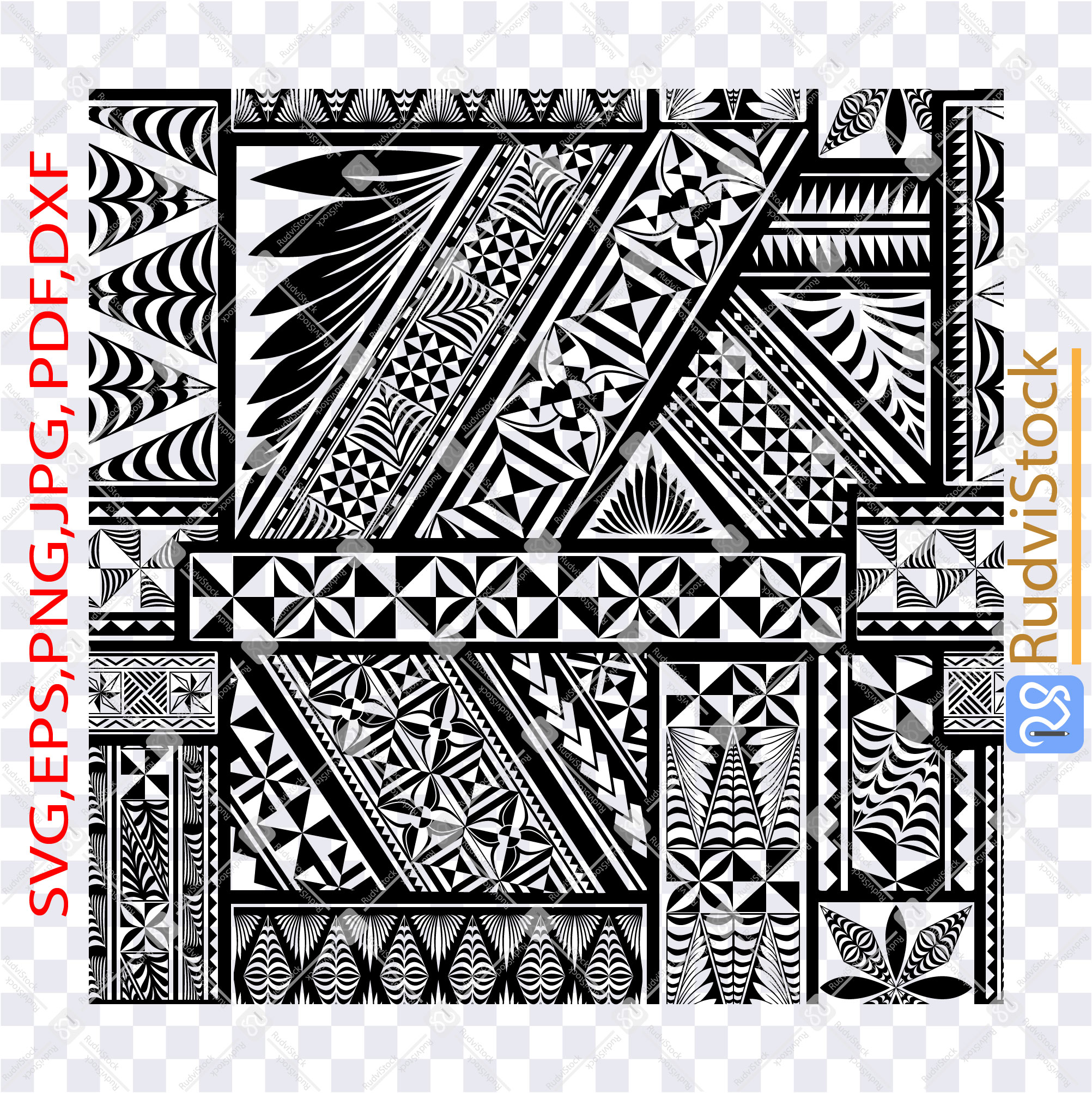 Tongan seamless tattoo tribal background - Inspire Uplift