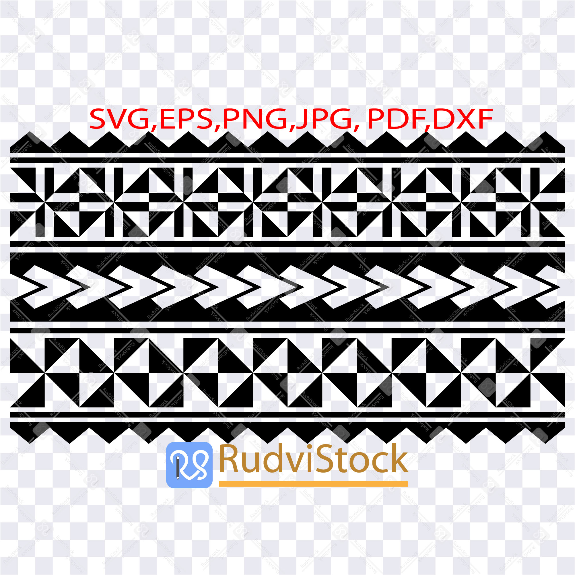 Polynesian seamless tattoo tribal art border | Inspire Uplift