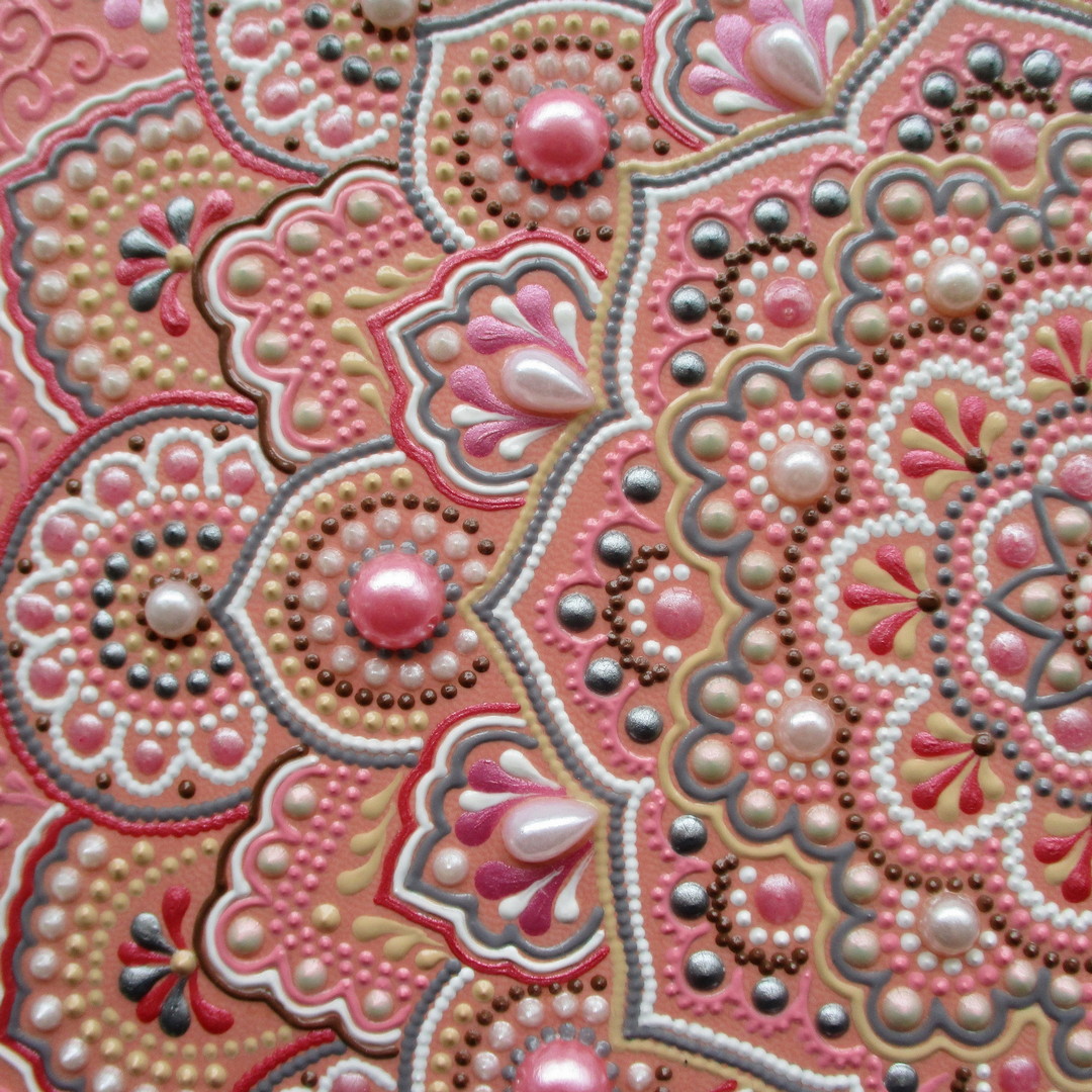 Pink mandala notebook, Hardcover notebook, Hand painted note - Inspire ...