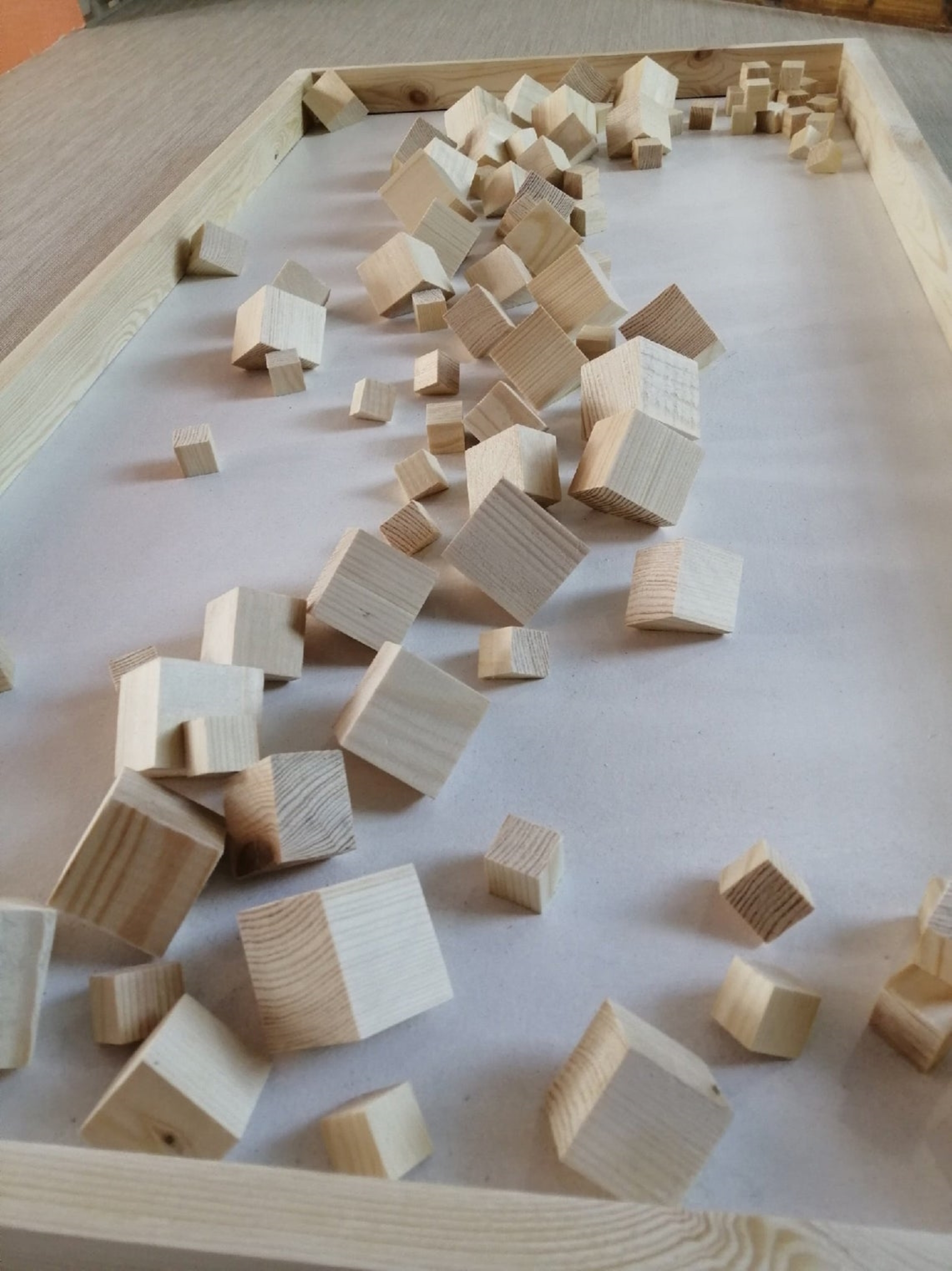 3D wall sculpture art wood, Modern wood wall art - Inspire Uplift